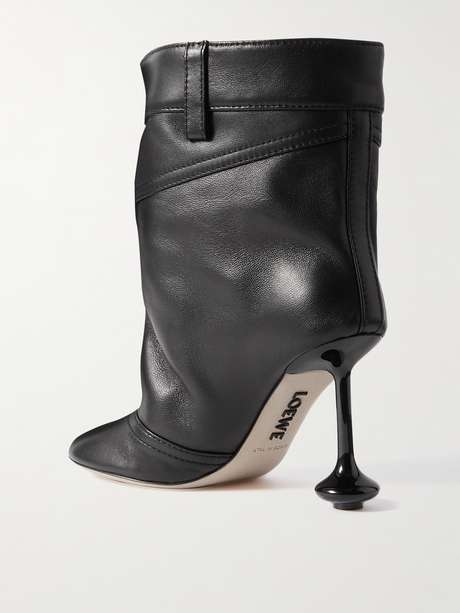 LOEWE Toy paneled leather ankle boots | NET-A-PORTER