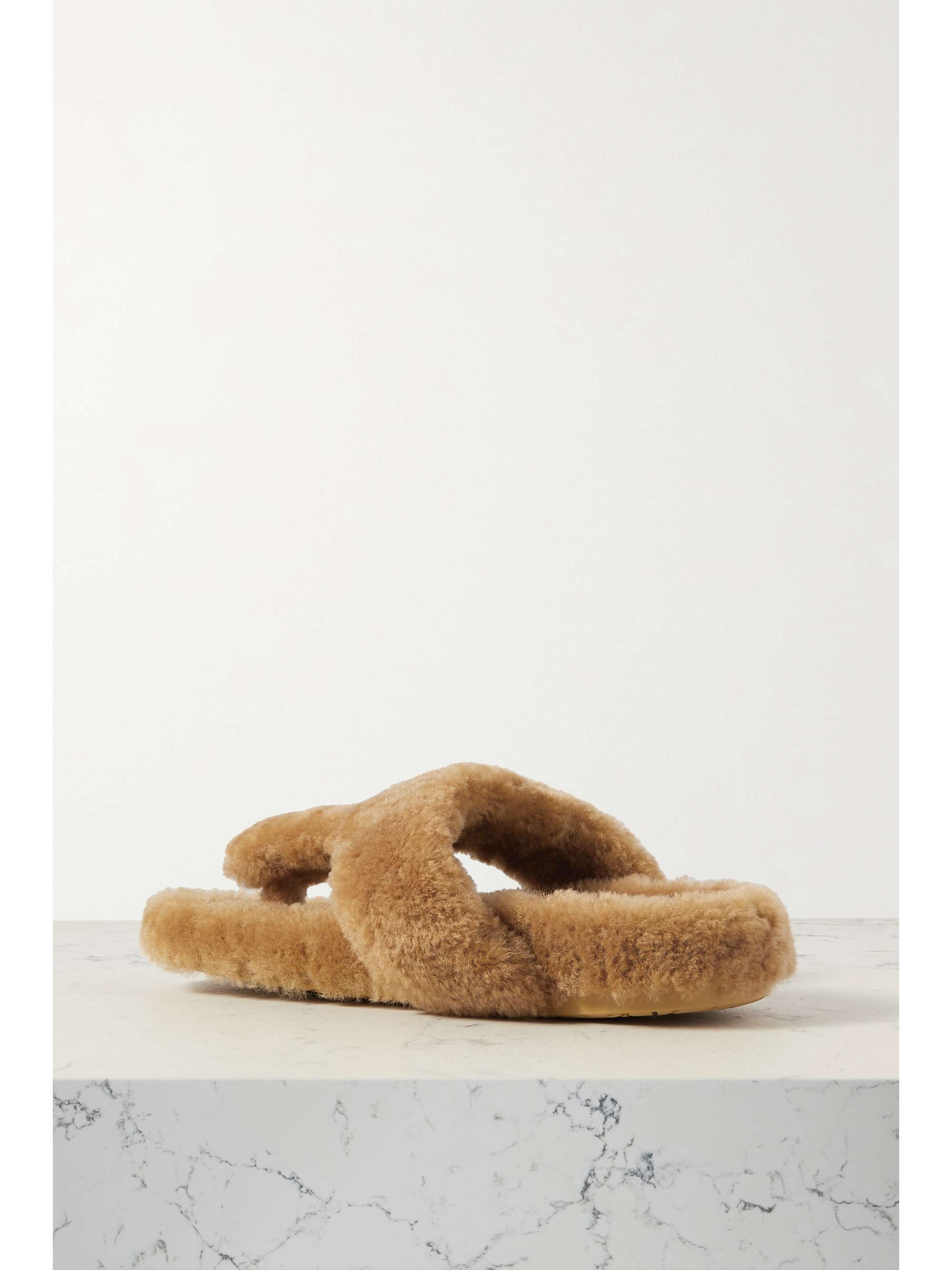 LOEWE Shearling sandals | NET-A-PORTER