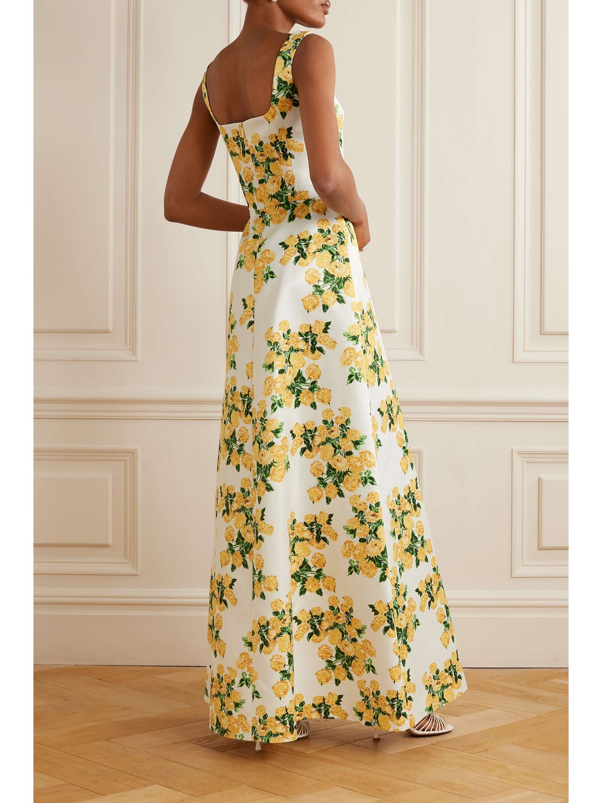 EMILIA WICKSTEAD Osbourne floral-print taffeta-faille maxi dress | NET-A-PORTER