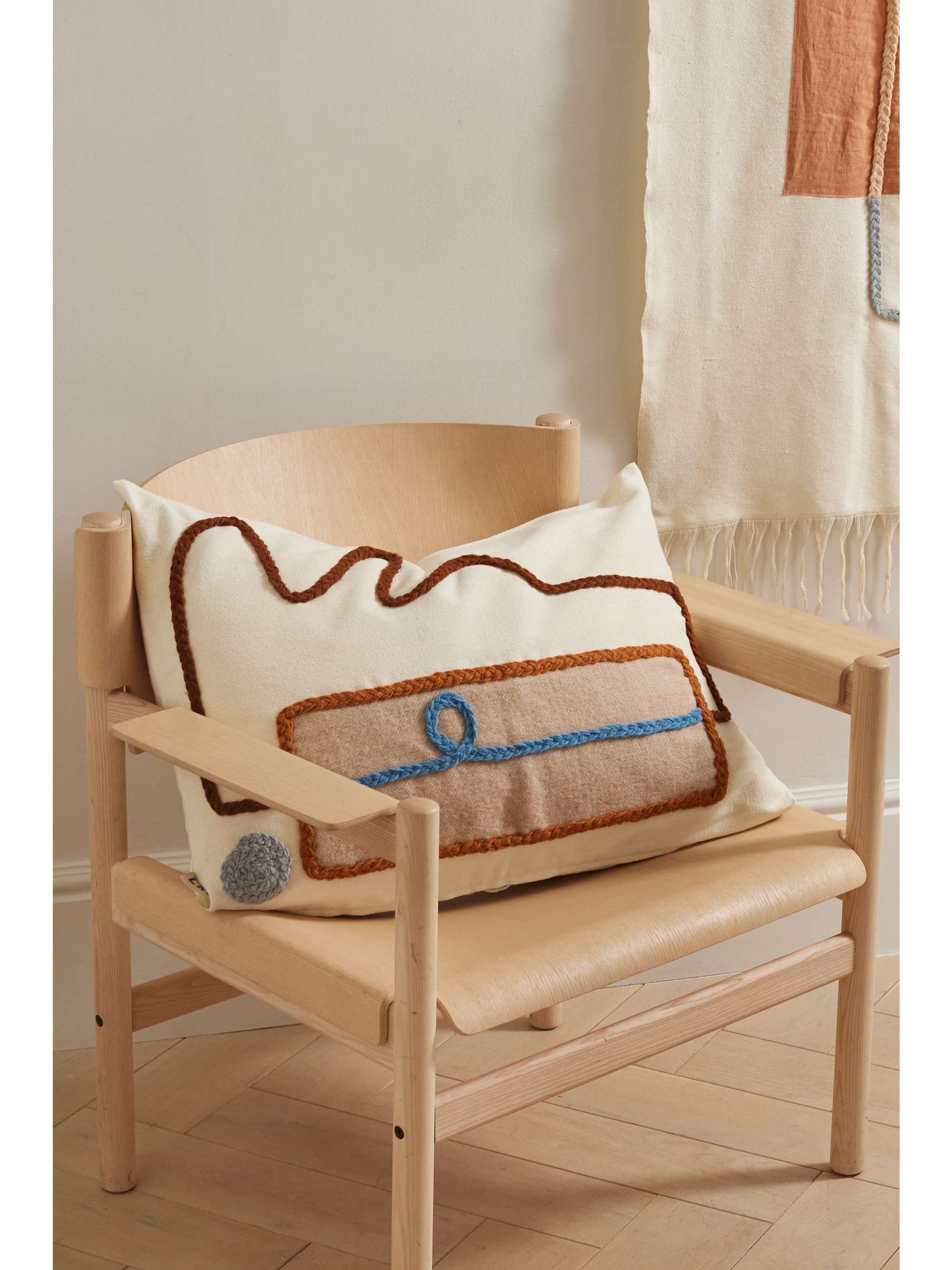 LRNCE Cy embroidered cotton pillowcase | NET-A-PORTER