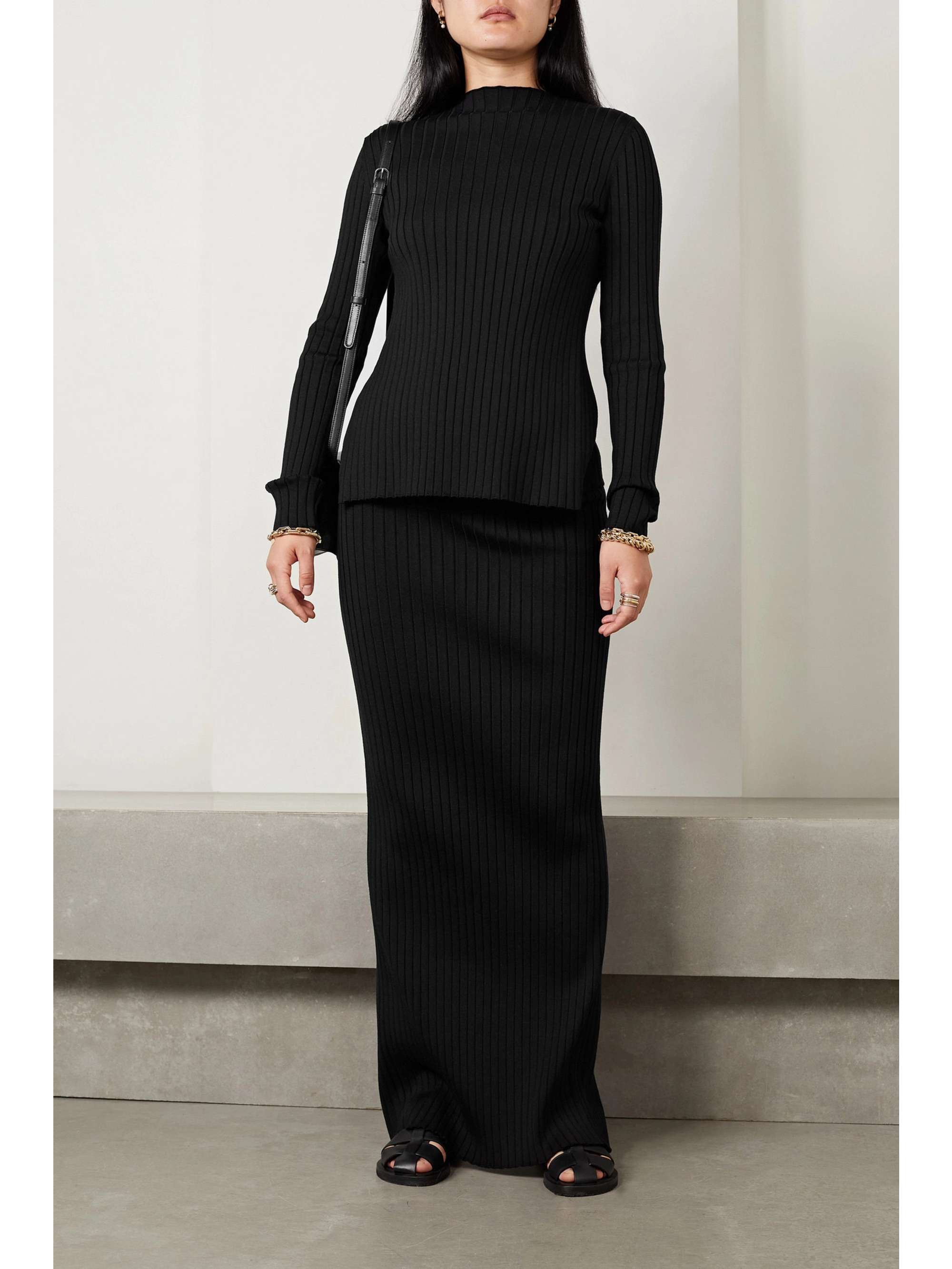 THE ROW Ash open-back ribbed silk sweater | NET-A-PORTER