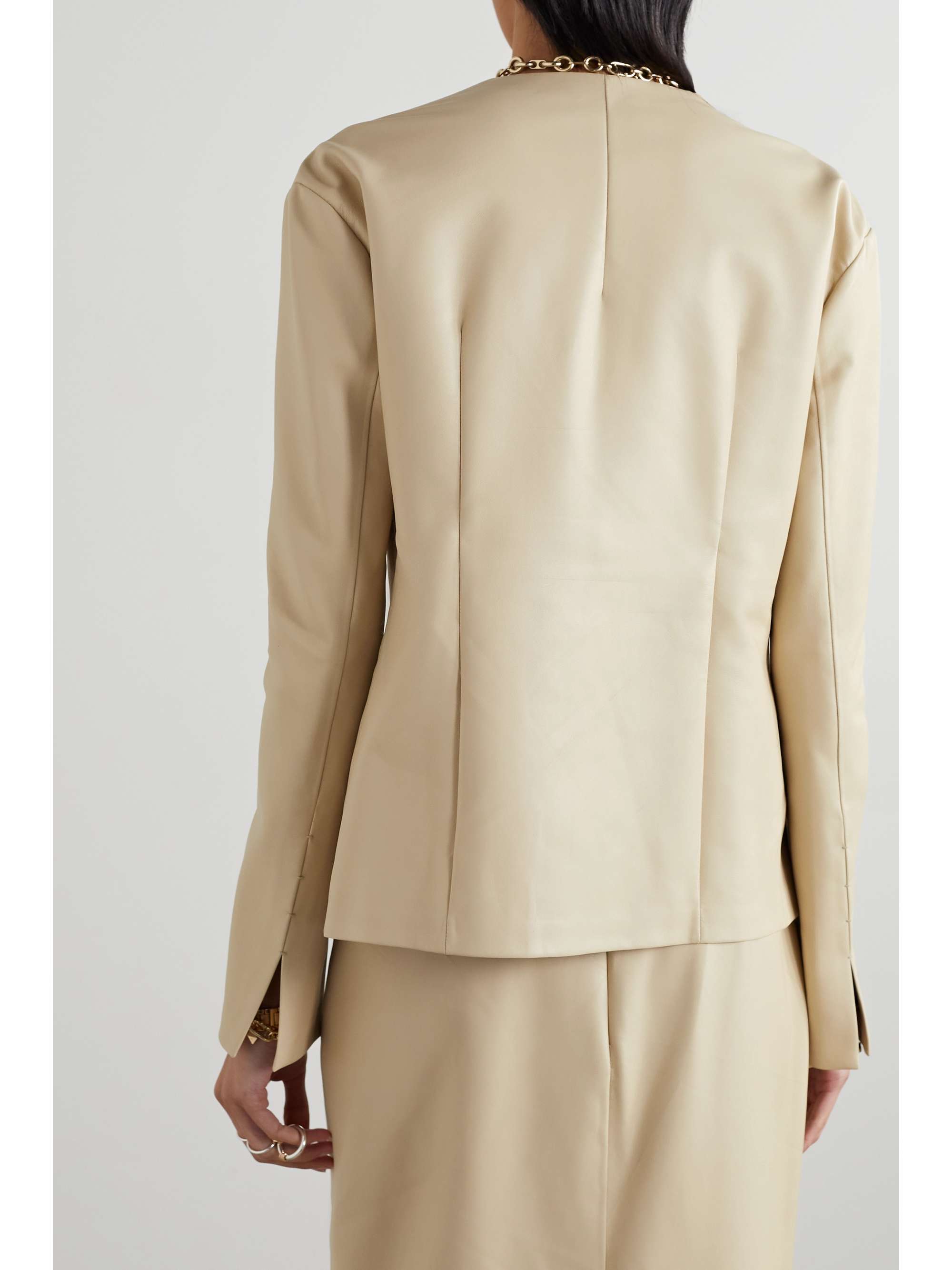 THE ROW Beryl leather jacket | NET-A-PORTER
