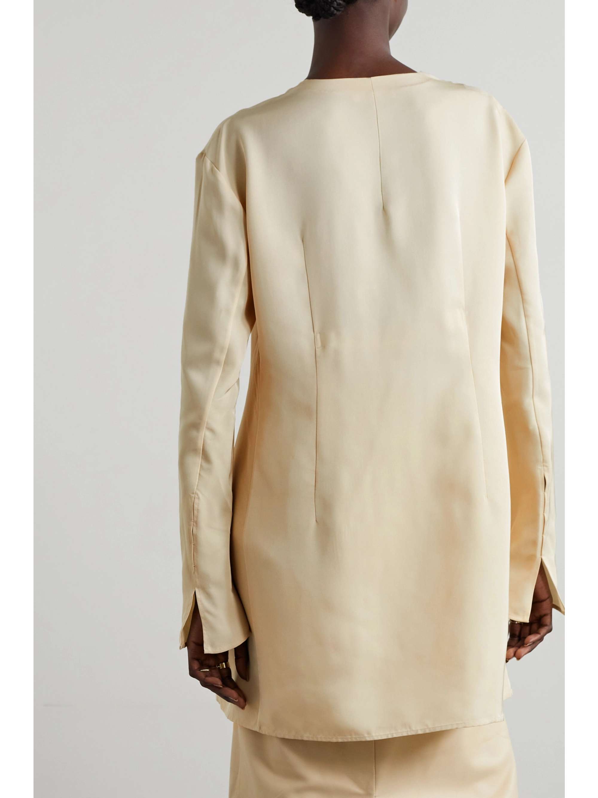 THE ROW Berilla twill blouse | NET-A-PORTER