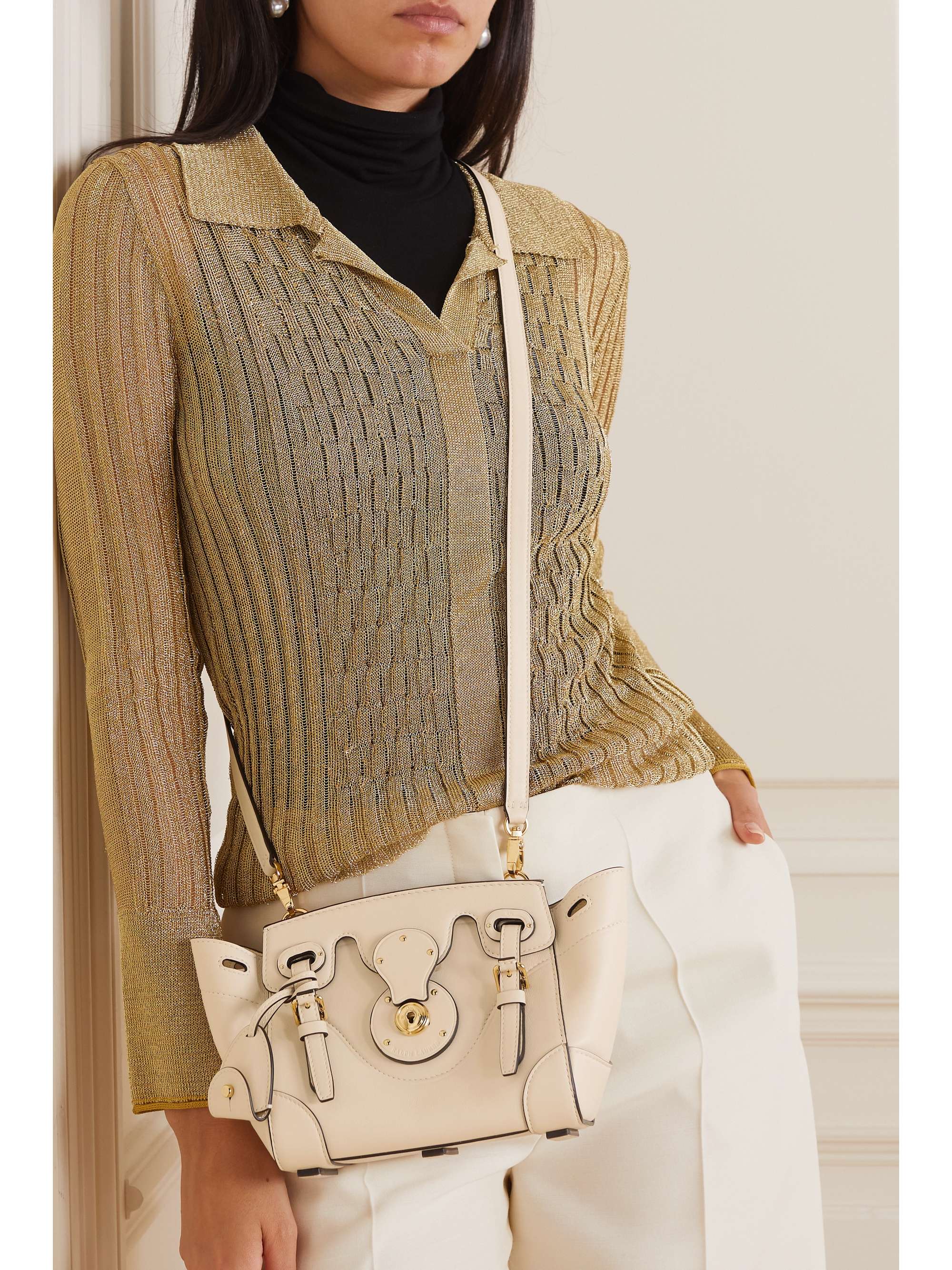 RALPH LAUREN Soft Ricky small leather tote | NET-A-PORTER