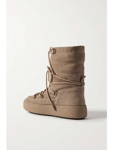 MOON BOOT LTrack suede snow boots | NET-A-PORTER
