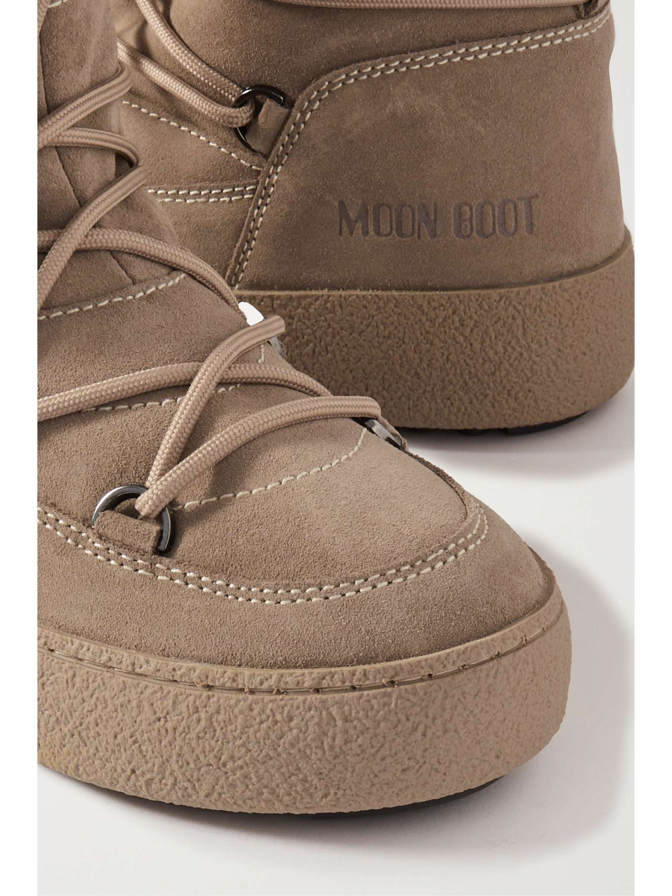 MOON BOOT LTrack suede snow boots | NET-A-PORTER