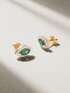 HOUSE OF MERAKI Myra Mini 18-karat gold, emerald and diamond earrings ...