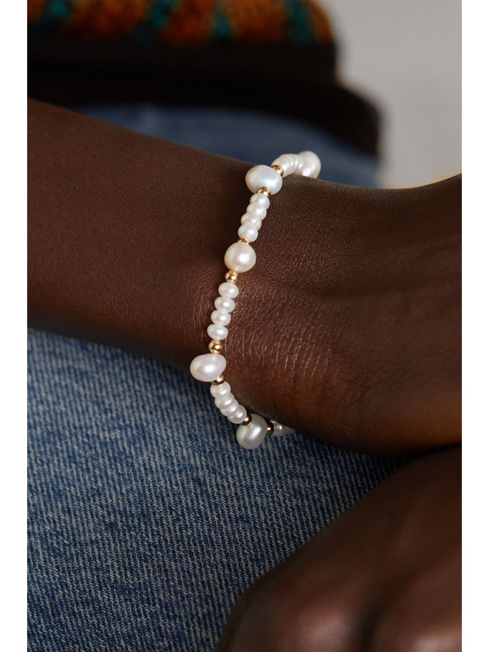 JIA JIA + NET SUSTAIN gold pearl bracelet | NET-A-PORTER