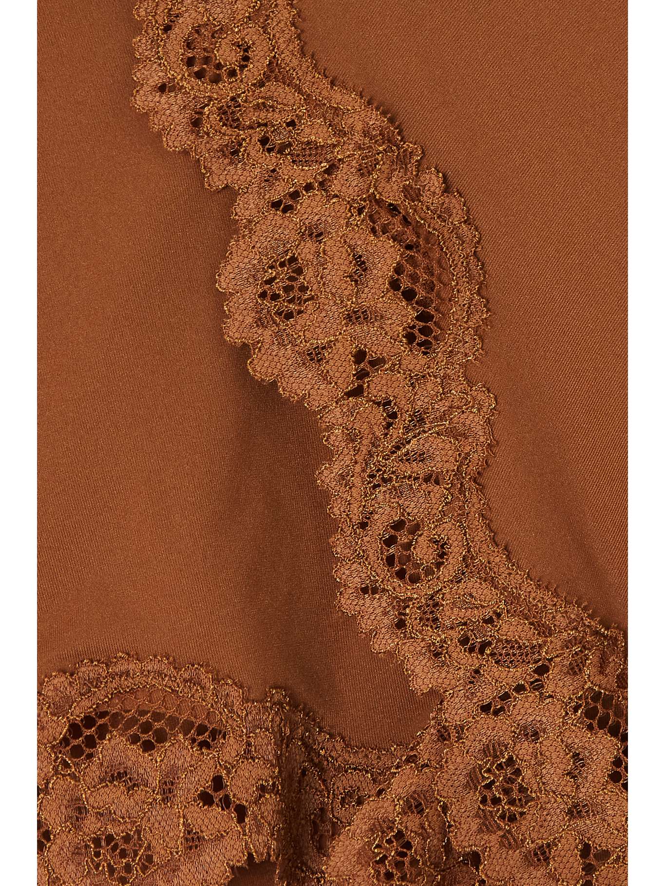 SKIMS Fits Everybody Lace Boyshort - Bronze | NET-A-PORTER