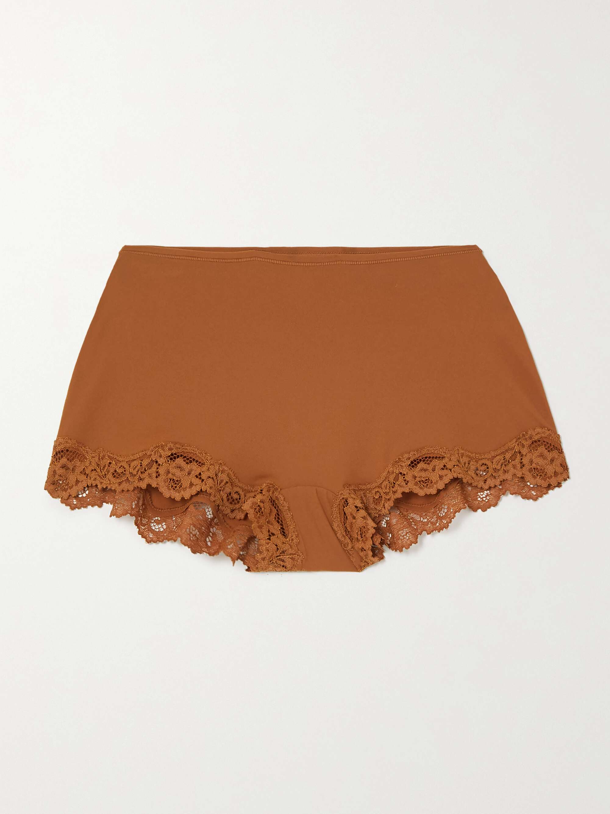 SKIMS Fits Everybody Lace Boyshort - Bronze | NET-A-PORTER