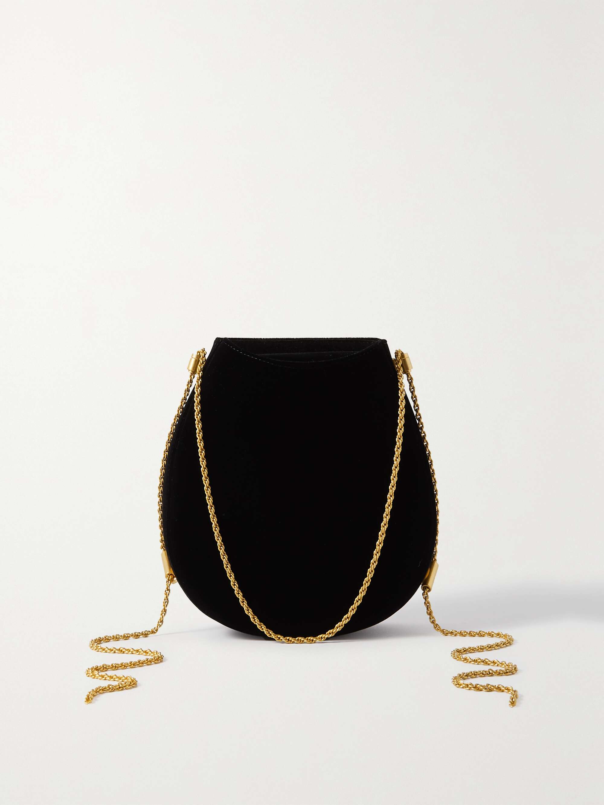 NEOUS Corvus 0.1 chain-embellished velvet shoulder bag | NET-A-PORTER
