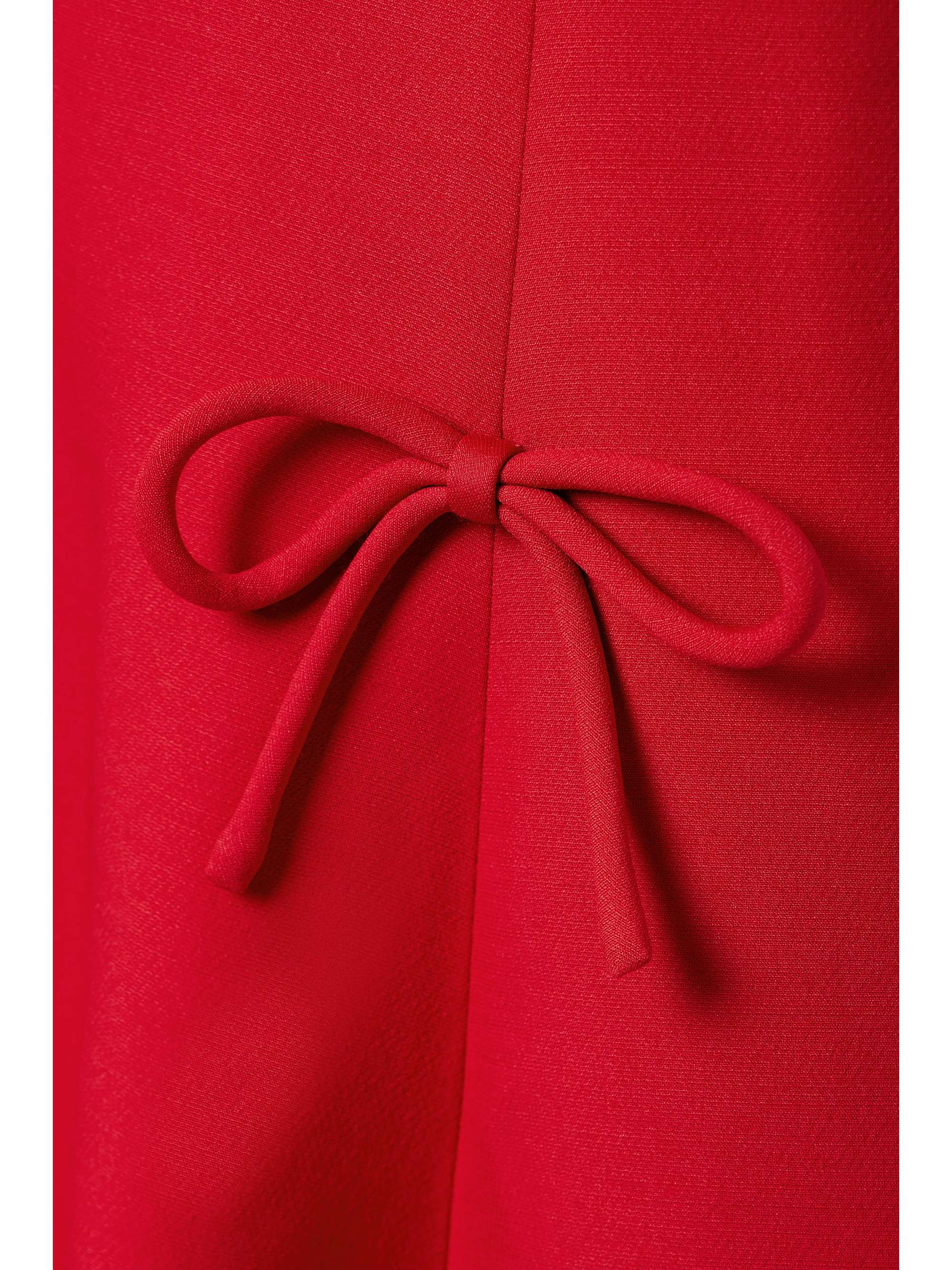 Valentino Garavani Bow Detailed Wool And Silk Blend Crepe Mini Dress