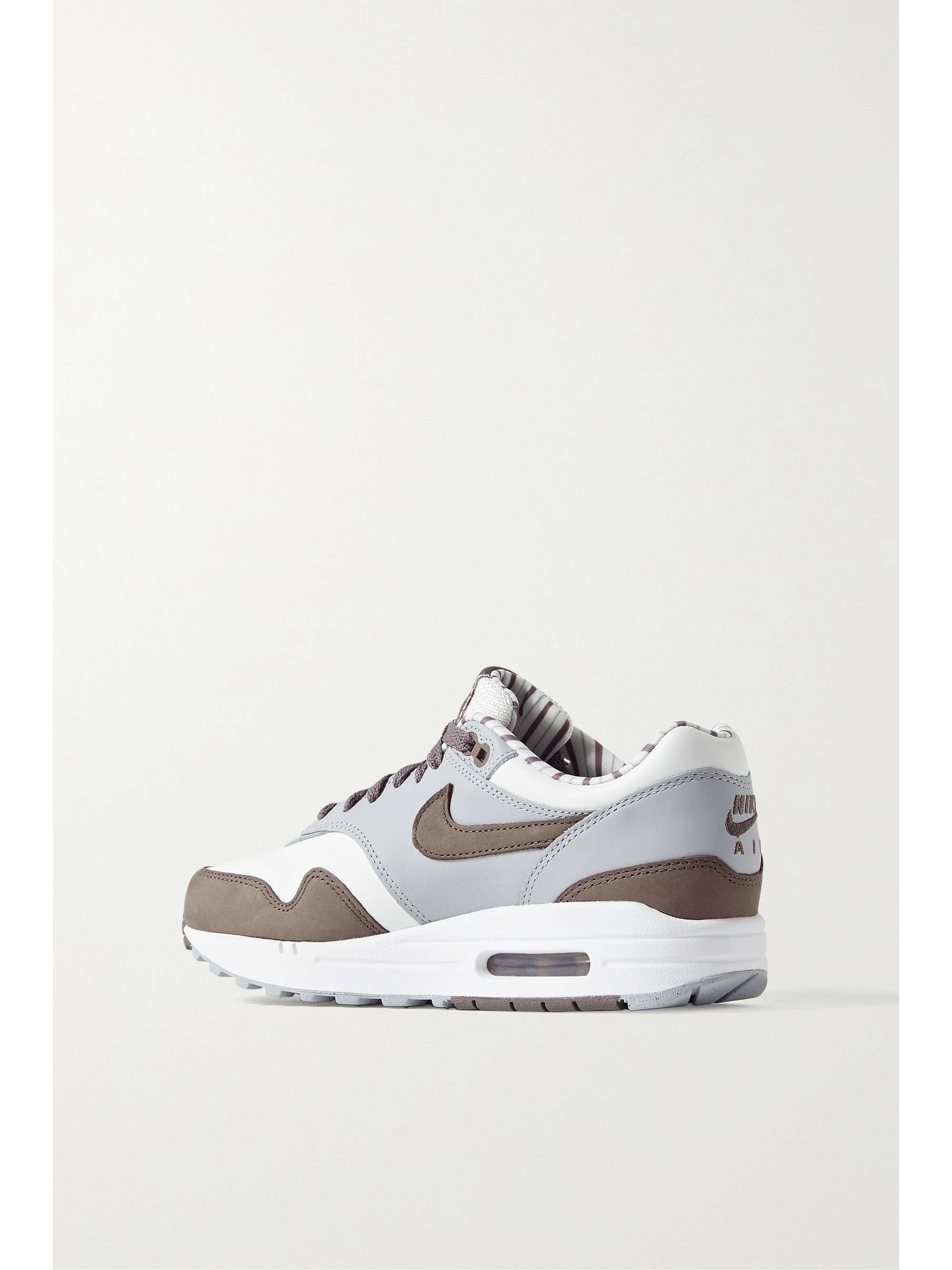 NIKE Air Max 1 Shima Shima suede-trimmed leather sneakers | NET-A-PORTER