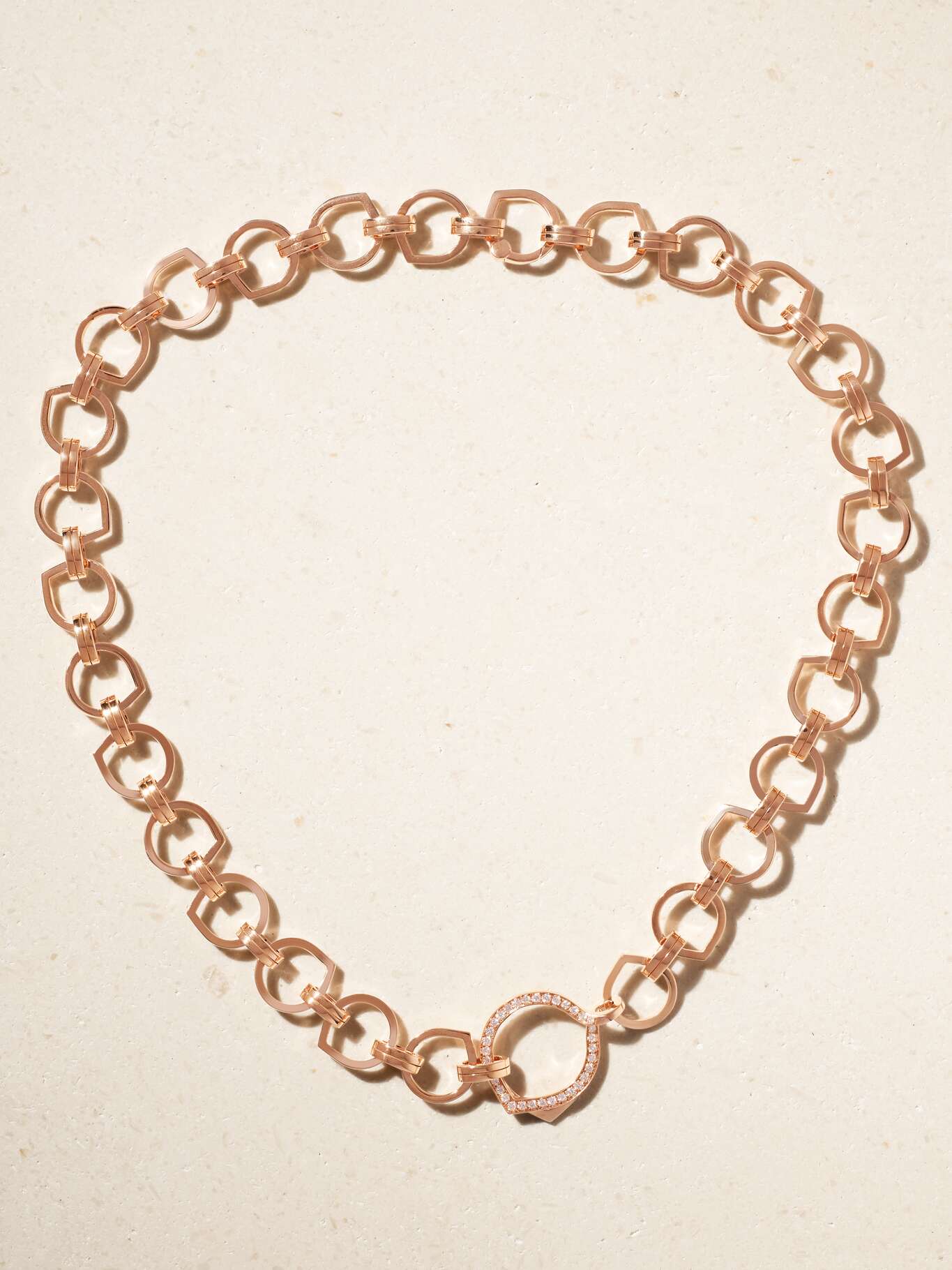 REPOSSI Antifer 18-karat rose gold diamond necklace | NET-A-PORTER