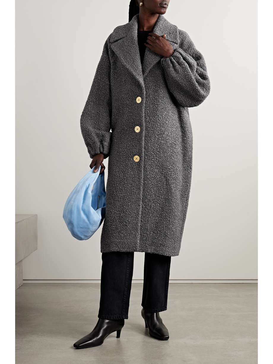PATOU Elliptic wool-blend bouclé coat | NET-A-PORTER