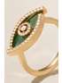 MESSIKA Lucky Eye 18-karat gold malachite ring | NET-A-PORTER