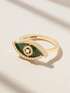 MESSIKA Lucky Eye 18-karat gold malachite ring | NET-A-PORTER