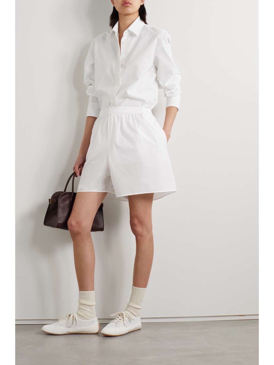 THE ROW Derica cotton-blend shirt | NET-A-PORTER