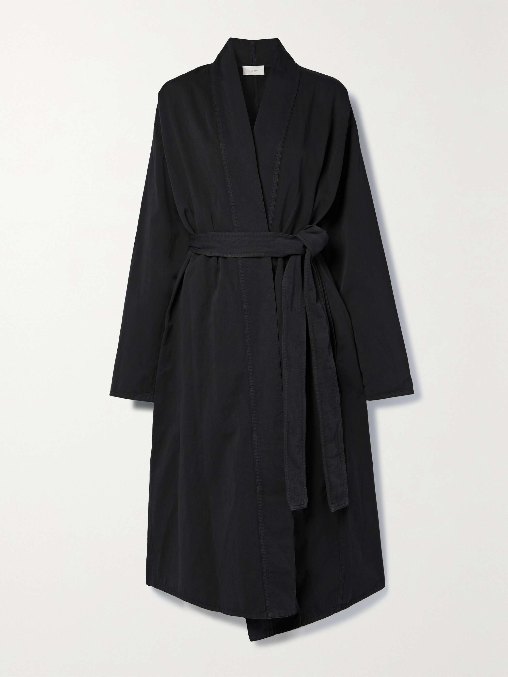 THE ROW Rimbaud belted cotton and linen-blend twill coat | NET-A-PORTER