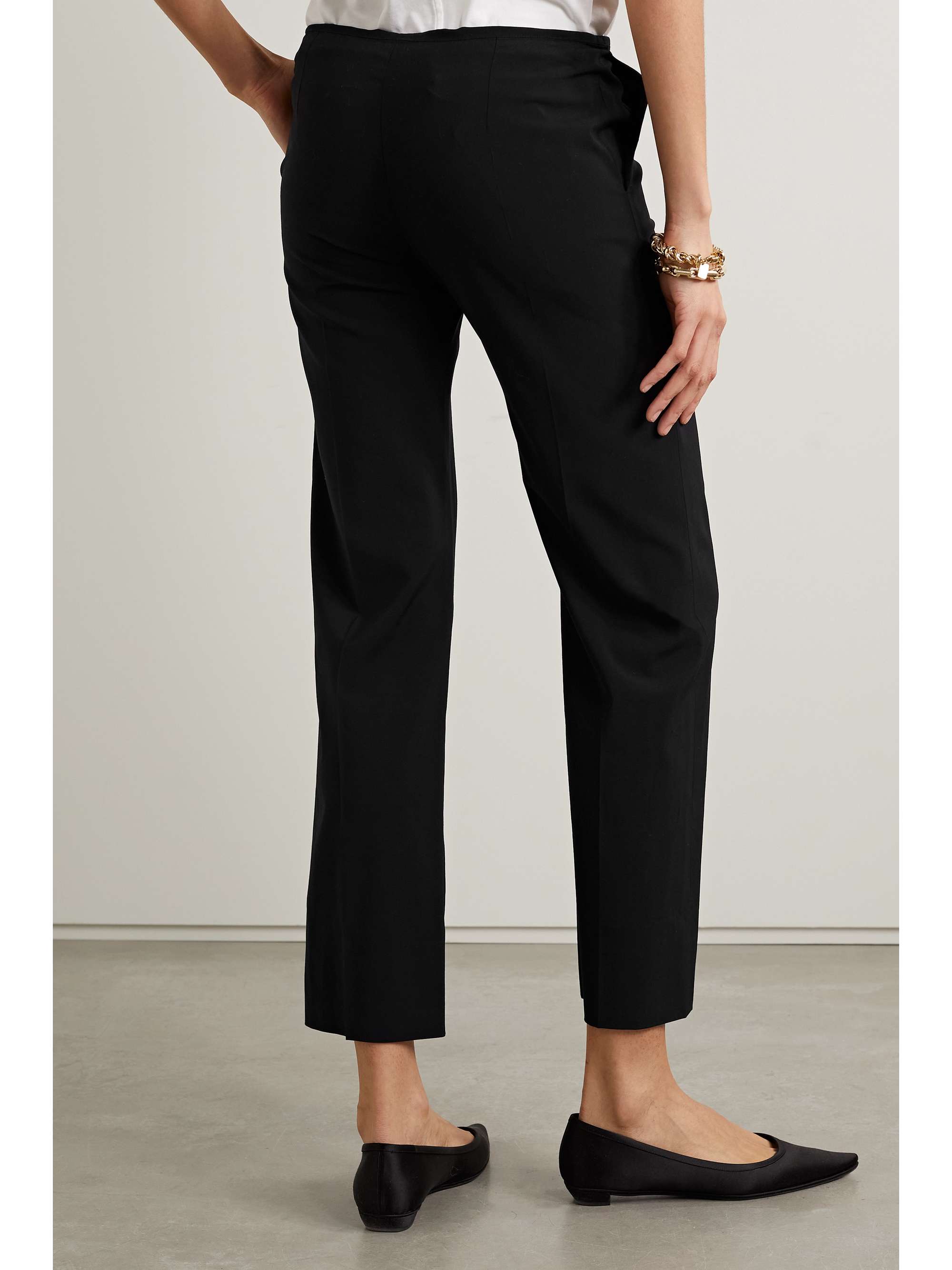 THE ROW Flame cady straight-leg pants | NET-A-PORTER