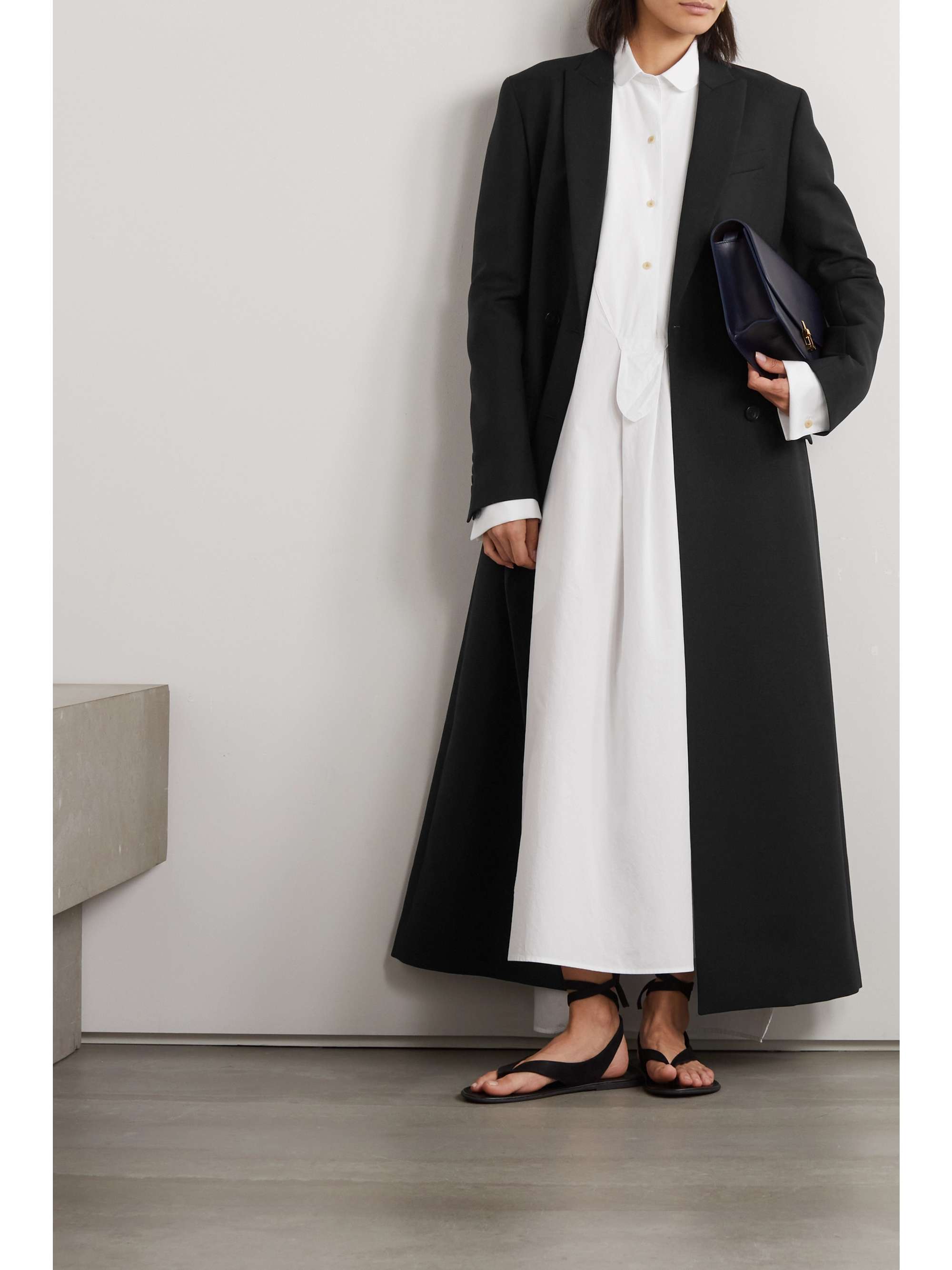 THE ROW Aris double-breasted wool and mohair-blend coat | NET-A-PORTER