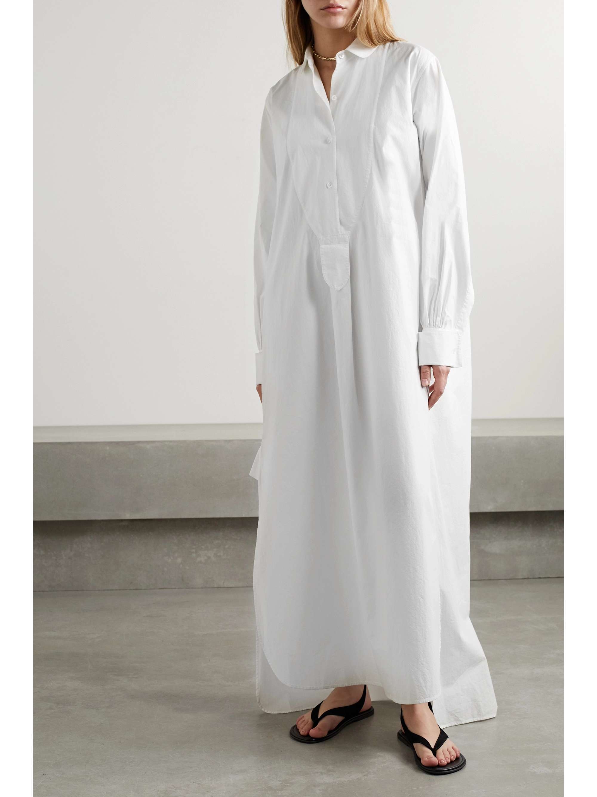 THE ROW Cosette cotton-poplin maxi shirt dress | NET-A-PORTER