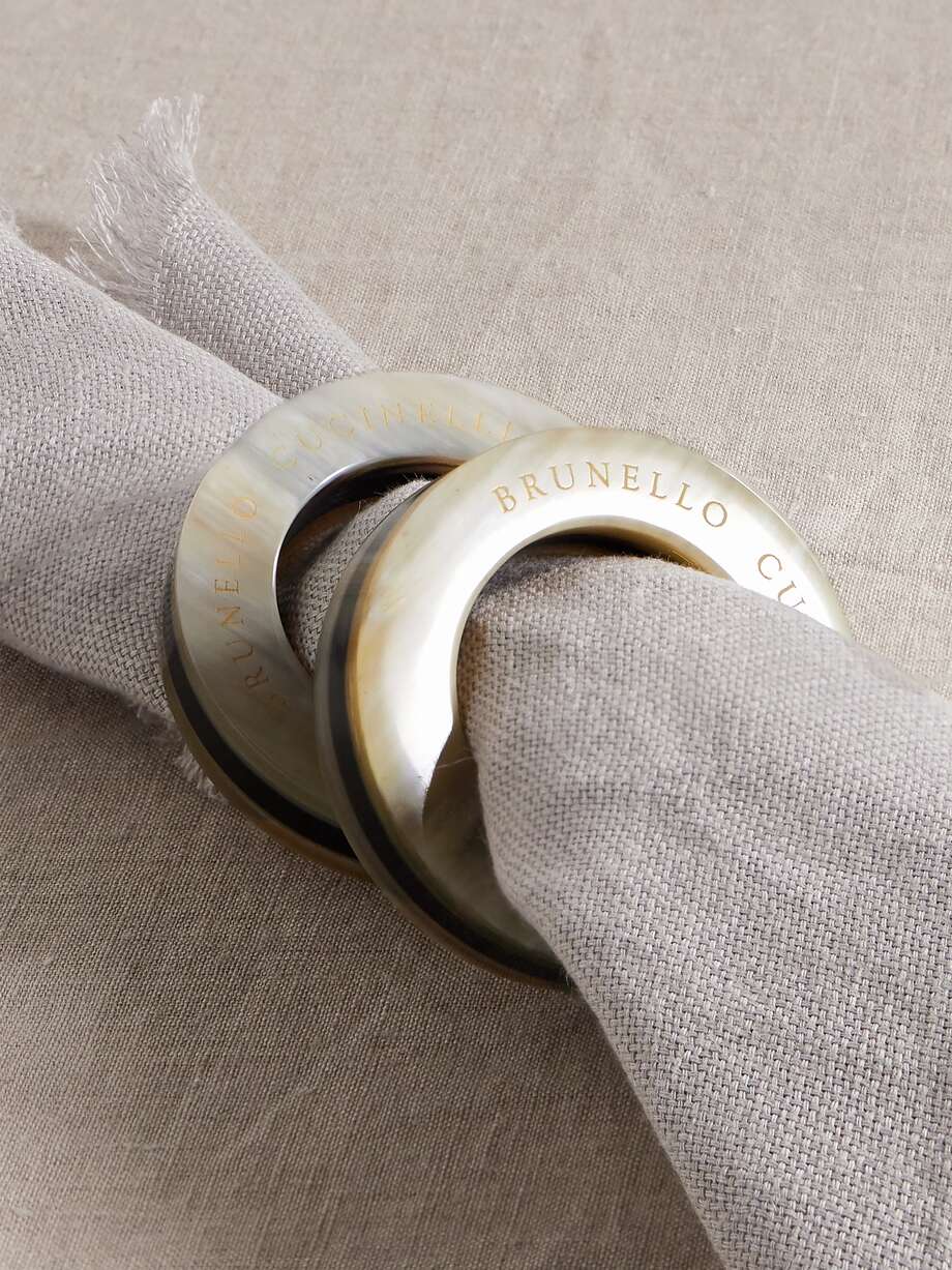 BRUNELLO CUCINELLI Set of six horn napkin rings | NET-A-PORTER