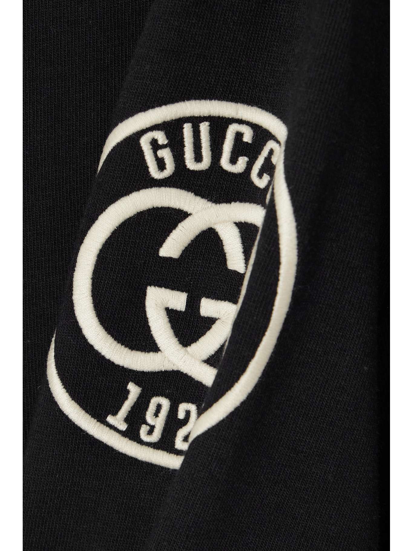 GUCCI Embroidered cotton-jersey T-shirt | NET-A-PORTER
