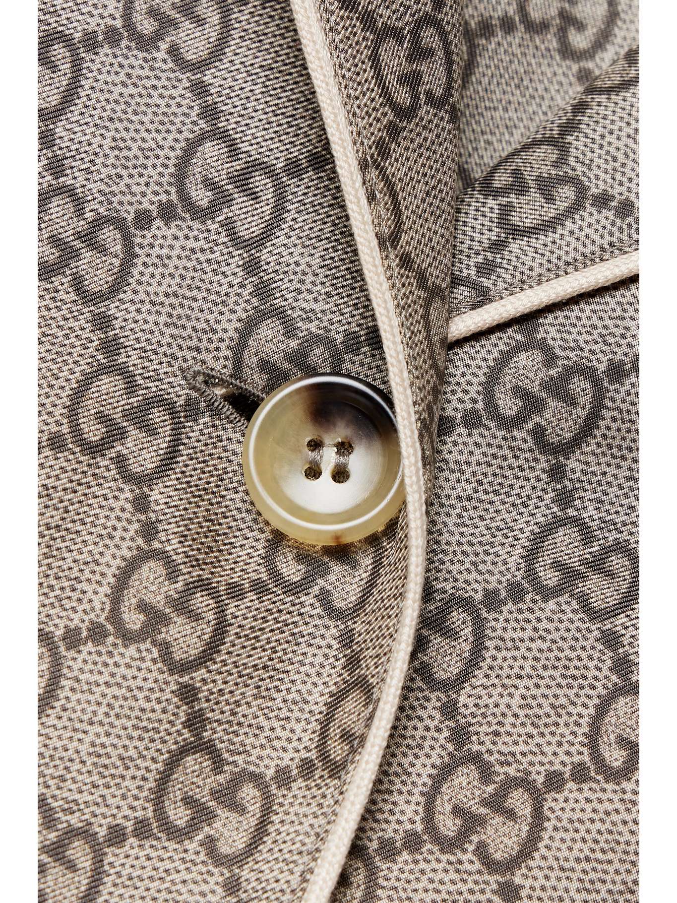 GUCCI Silk-satin jacquard shirt | NET-A-PORTER