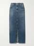 AGOLDE Leif denim midi skirt | NET-A-PORTER
