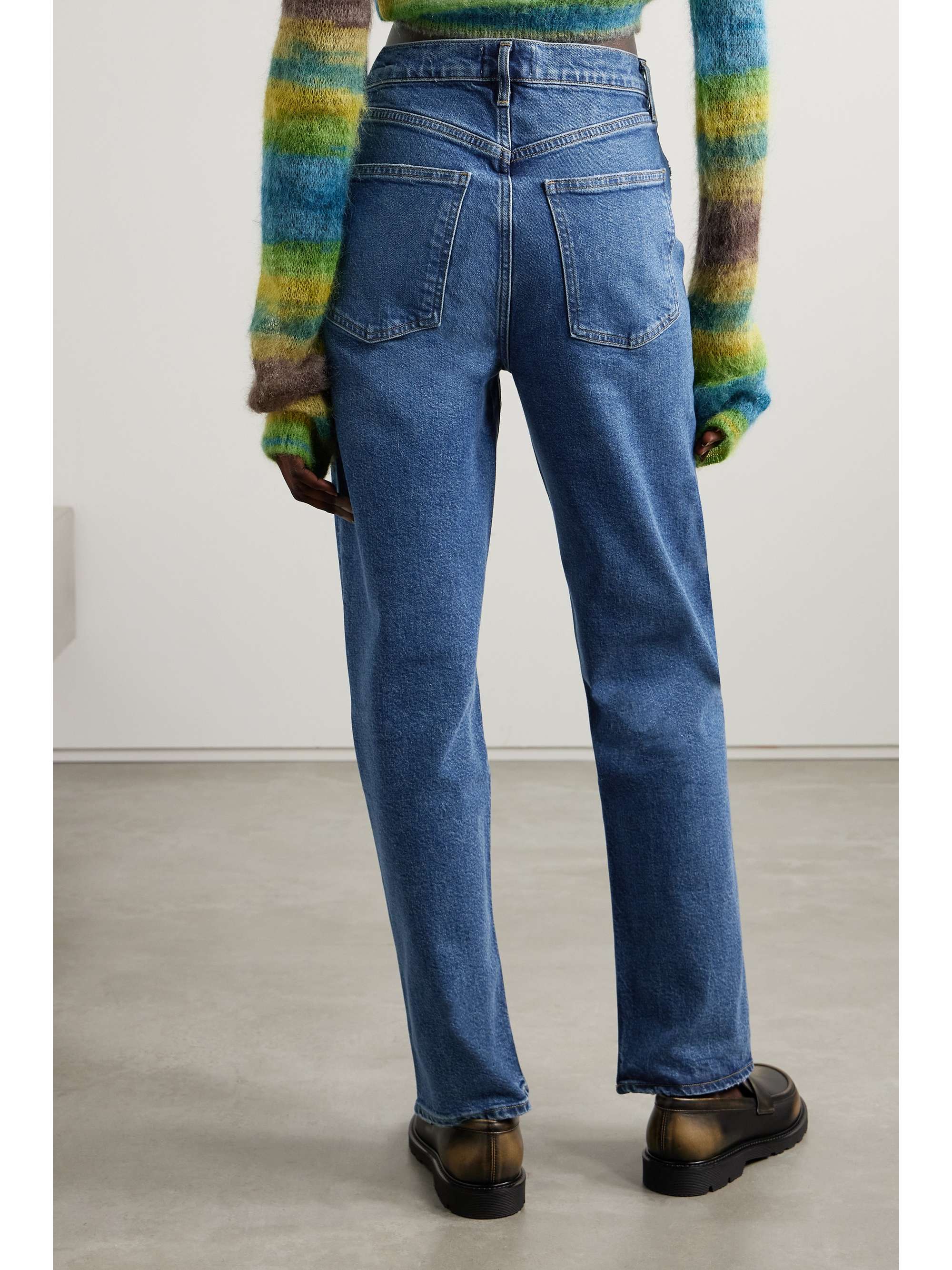 AGOLDE + NET SUSTAIN High Rise Stovepipe straight-leg organic jeans ...