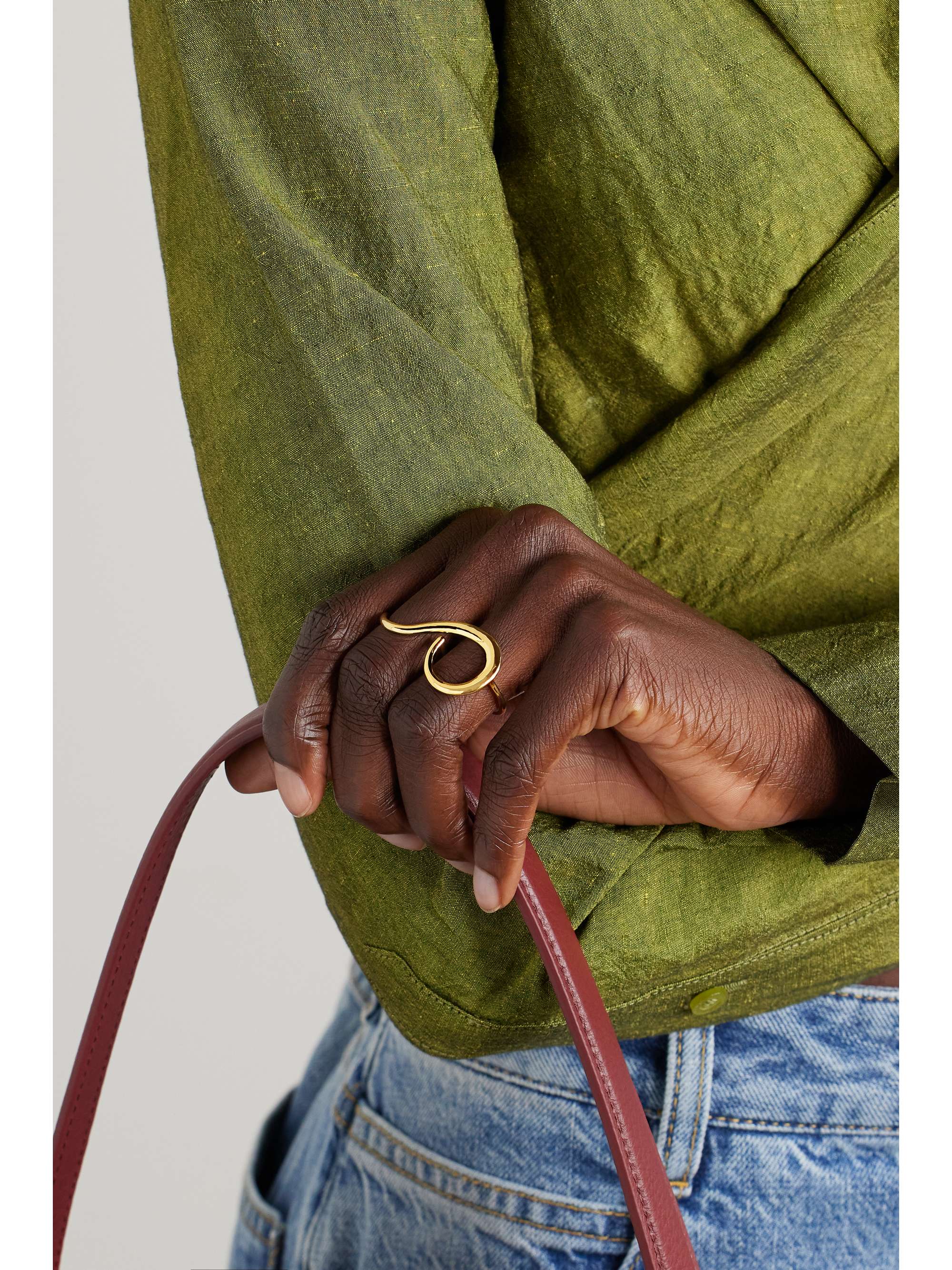 MELISSA KAYE Aria Grace 18-karat gold ring | NET-A-PORTER