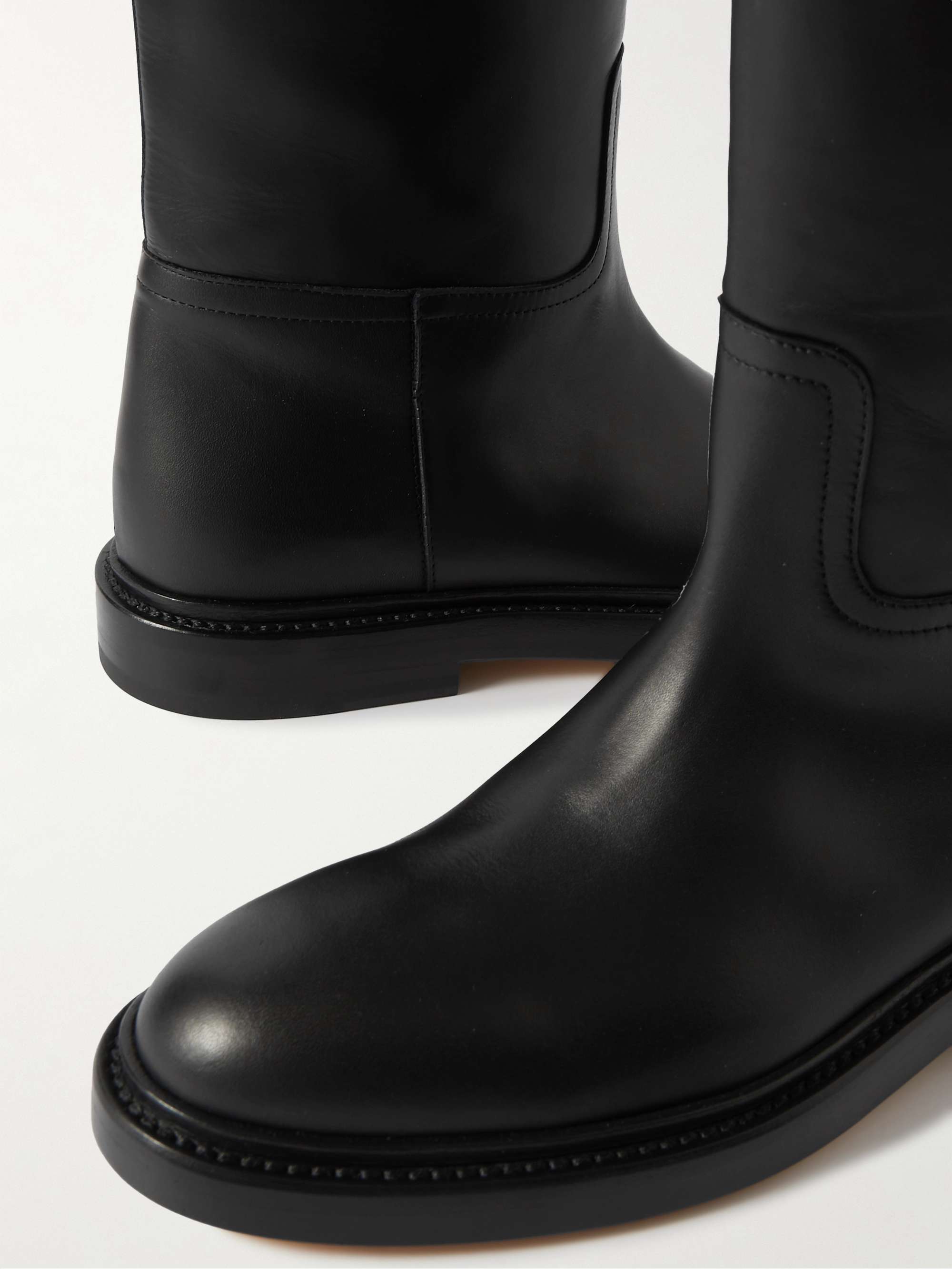 LEGRES 80 leather knee boots | NET-A-PORTER