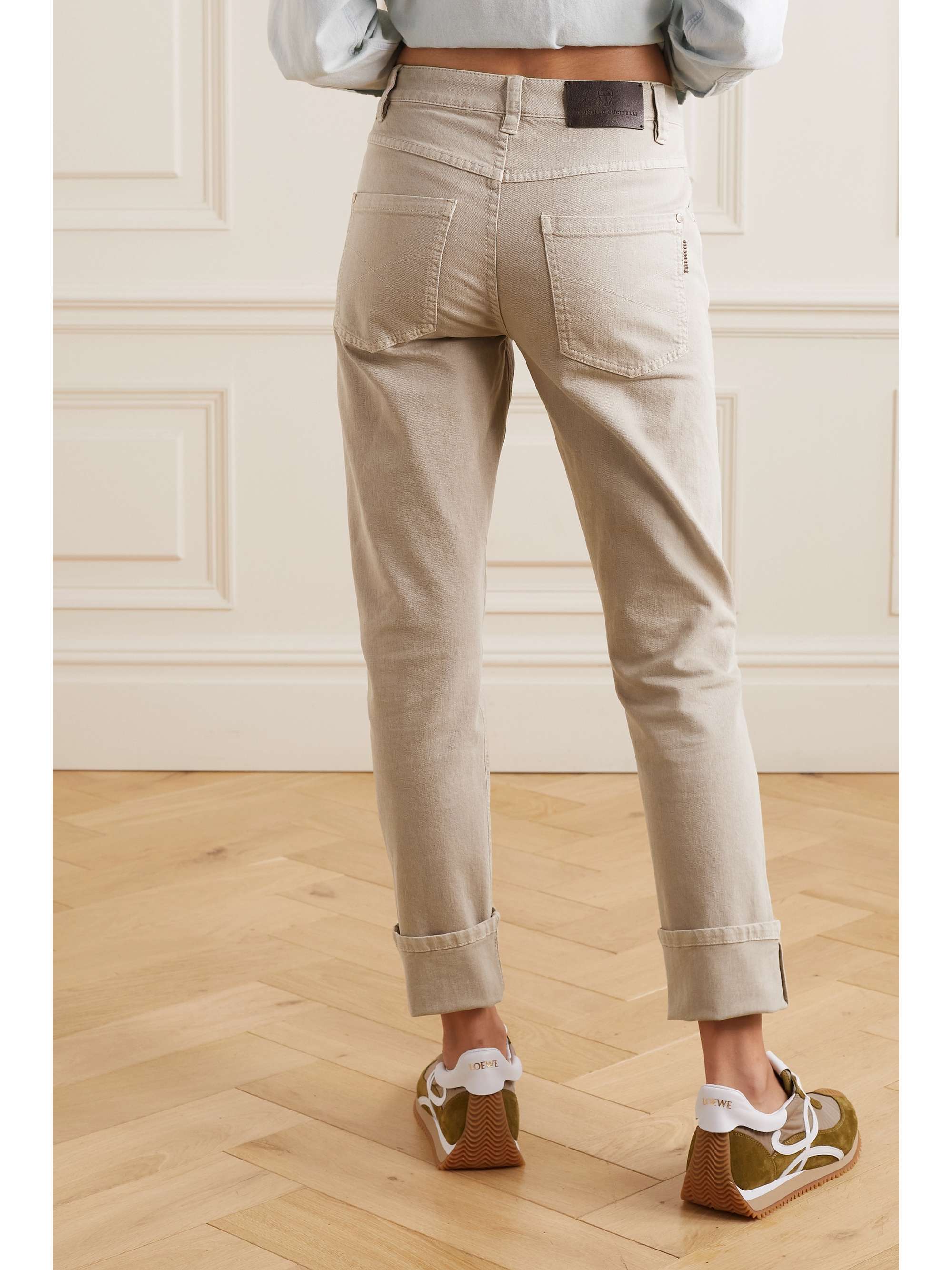 BRUNELLO CUCINELLI High-rise slim-leg jeans | NET-A-PORTER