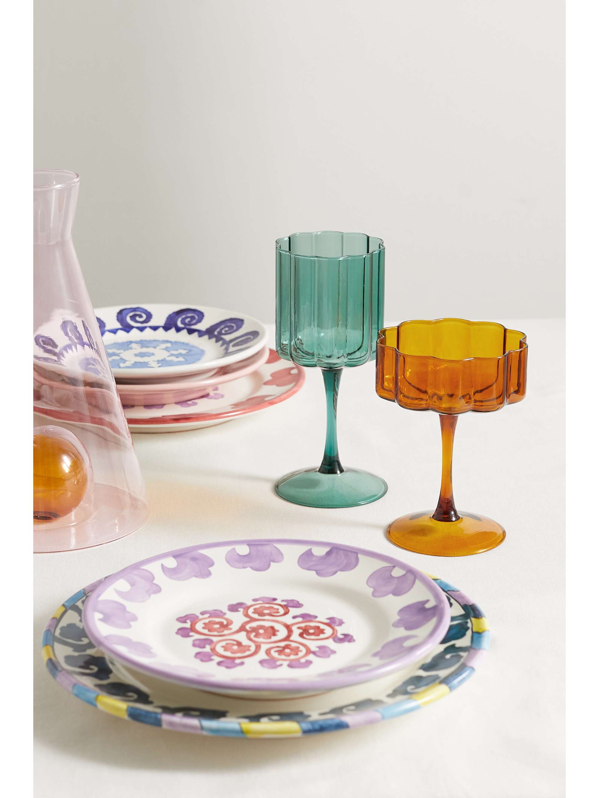 FAZEEK Wave set of two glass cocktail coupes | NET-A-PORTER