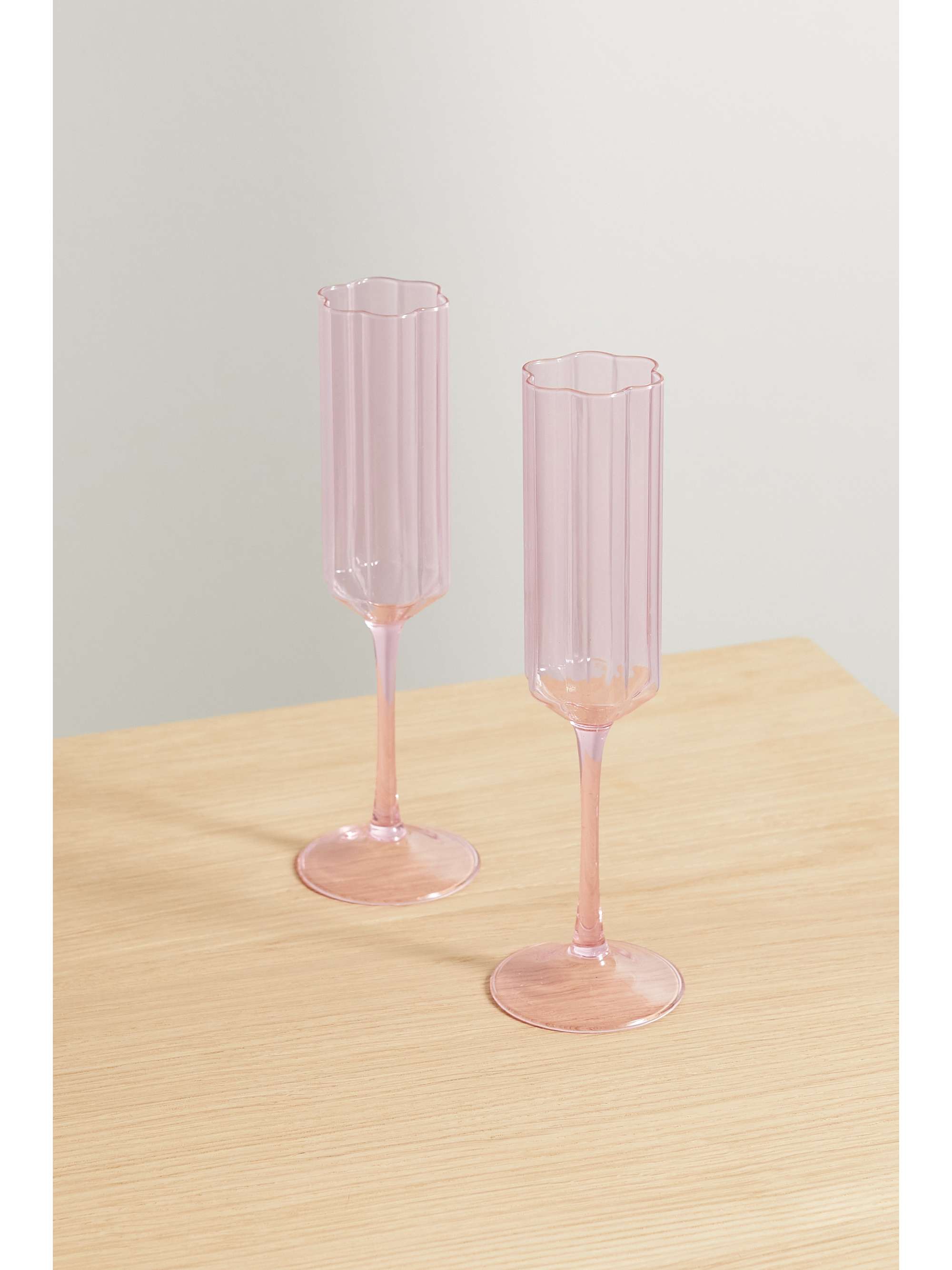 FAZEEK Wave set of two flute glasses | NET-A-PORTER