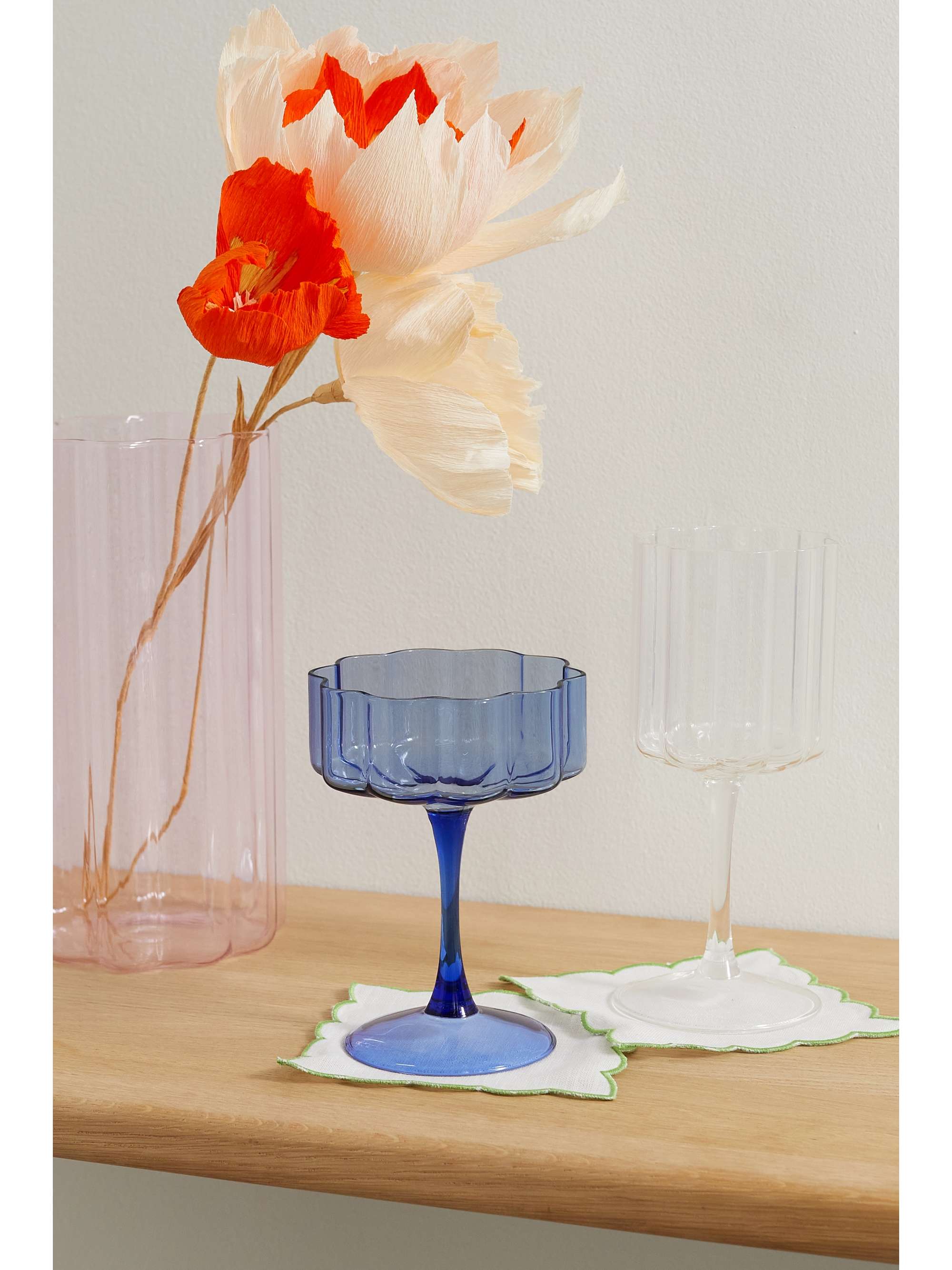 FAZEEK Wave set of two glass cocktail coupes | NET-A-PORTER