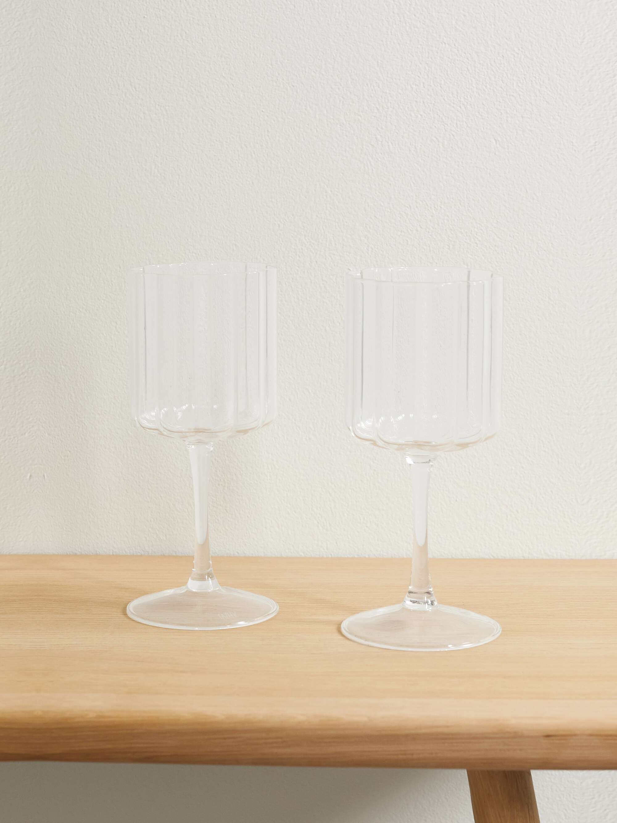 FAZEEK Wave set of two wine glasses | NET-A-PORTER