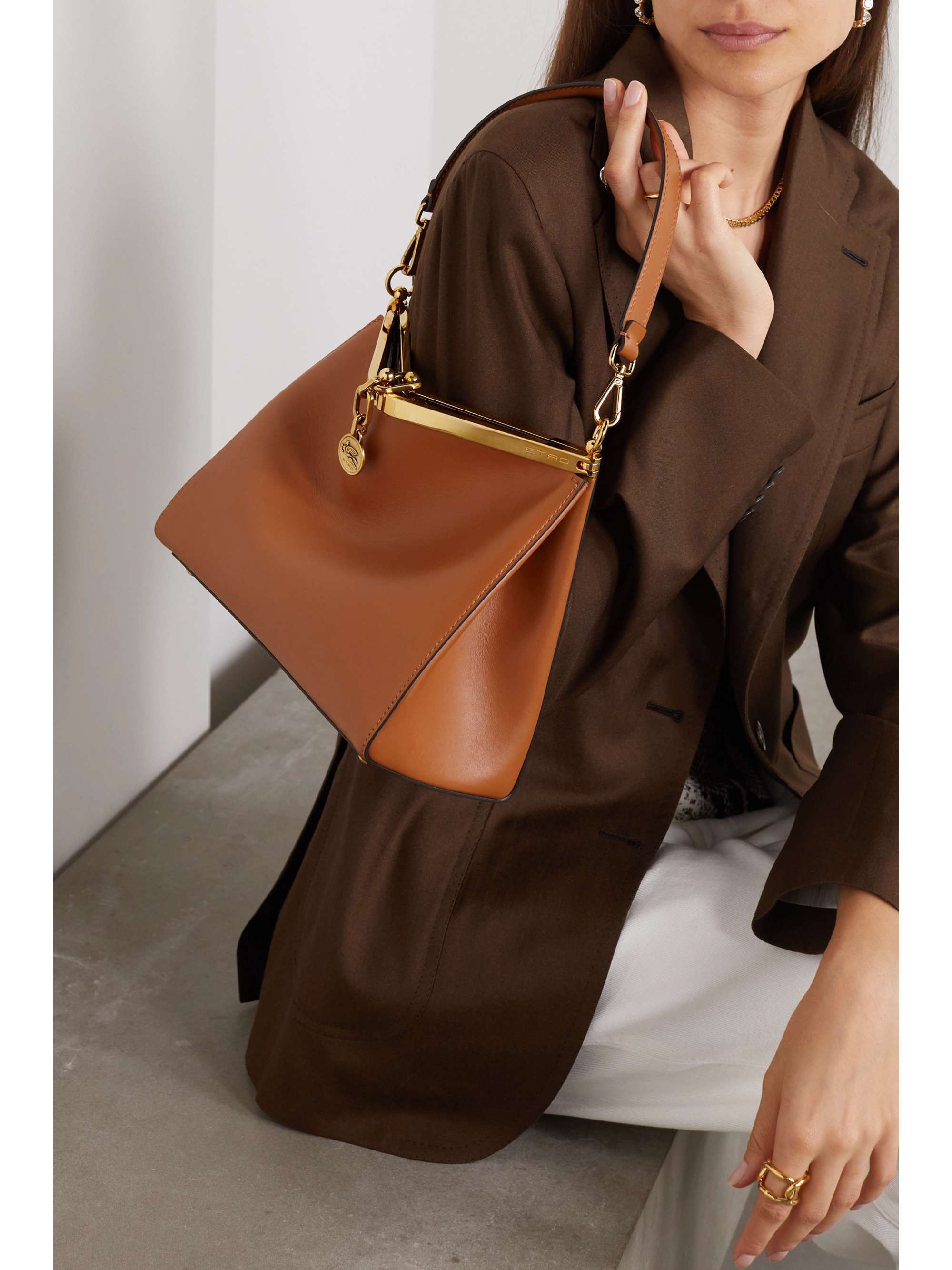 نيت-أ-بورتر | ETRO | Vela medium leather shoulder bag