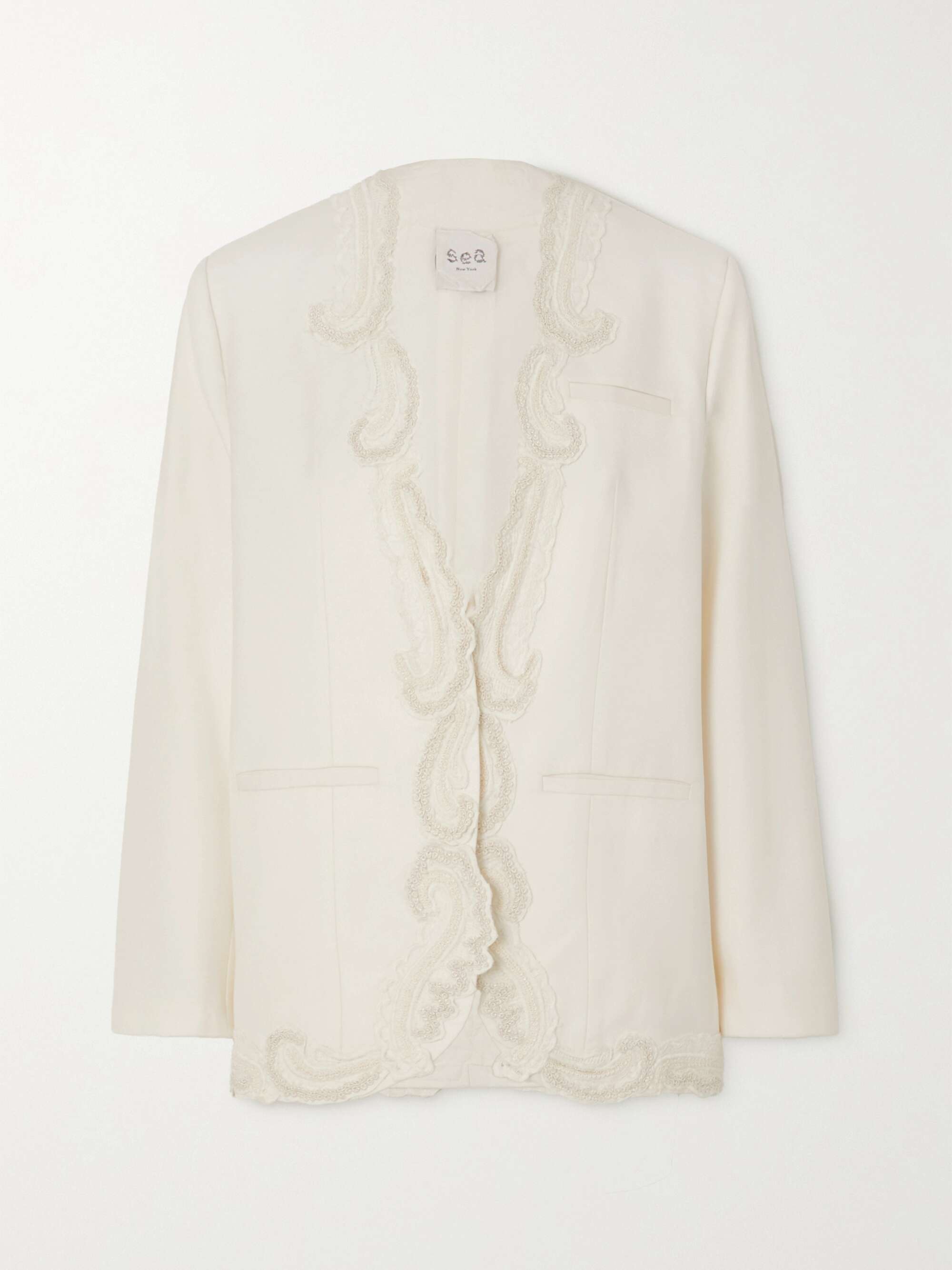 Ivory Lace Blazer