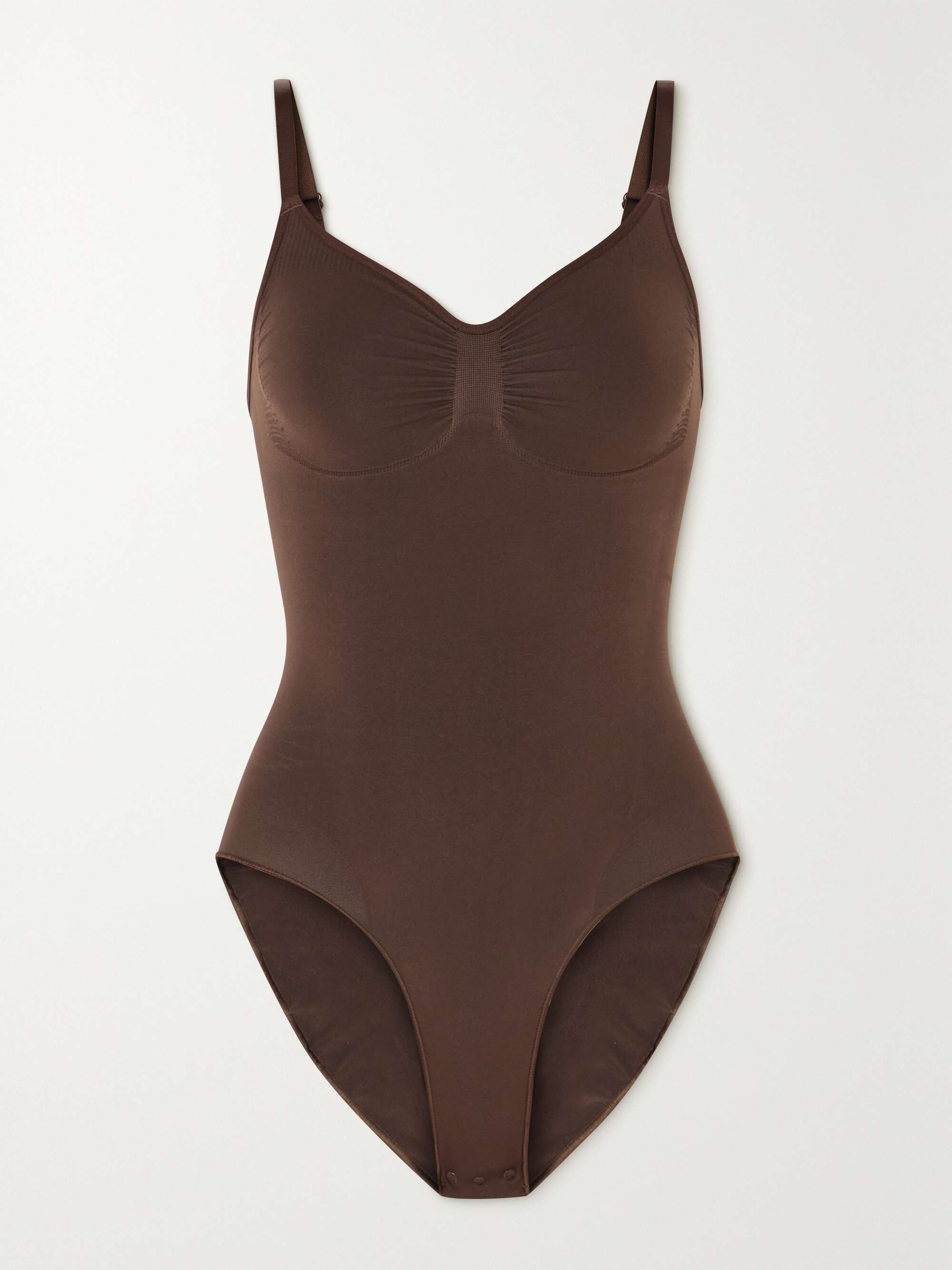 SKIMS Seamless Sculpt Brief Bodysuit - Cocoa | NET-A-PORTER
