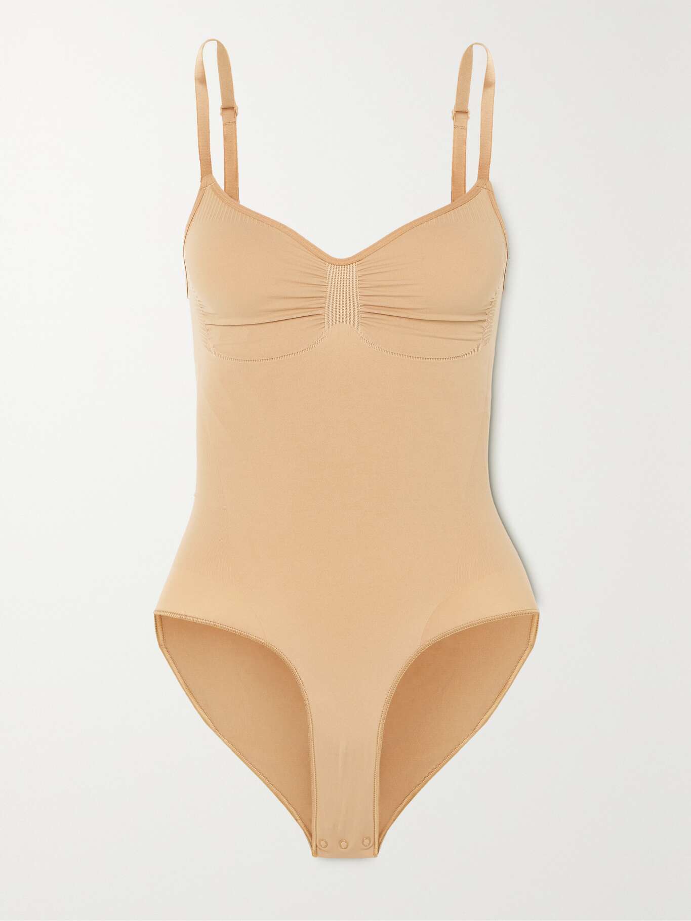 Skims Seamless Sculpt Brief Bodysuit Ochre Net A Porter