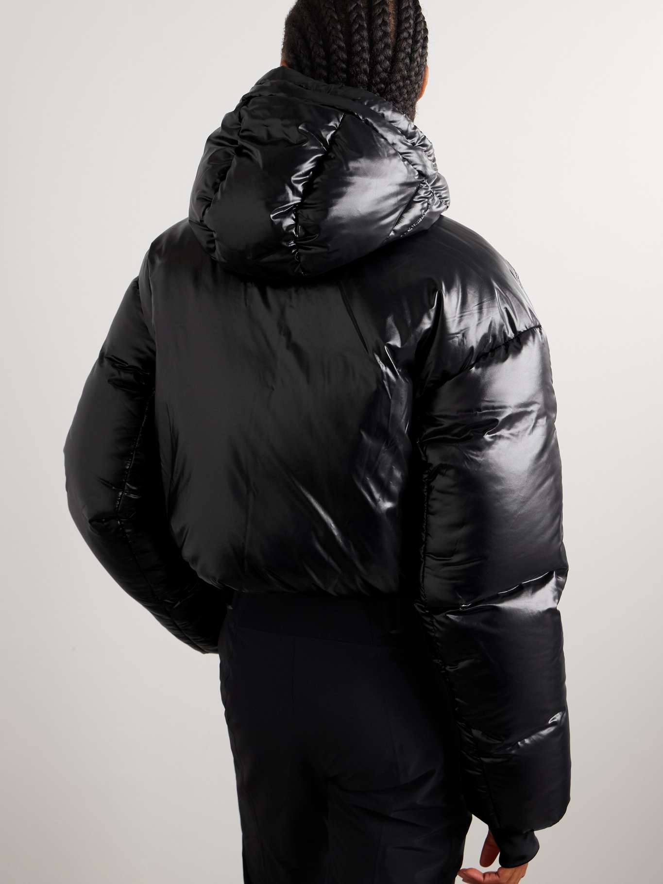 AZTECH MOUNTAIN Daisy Nuke cropped quilted glossed-shell down jacket ...