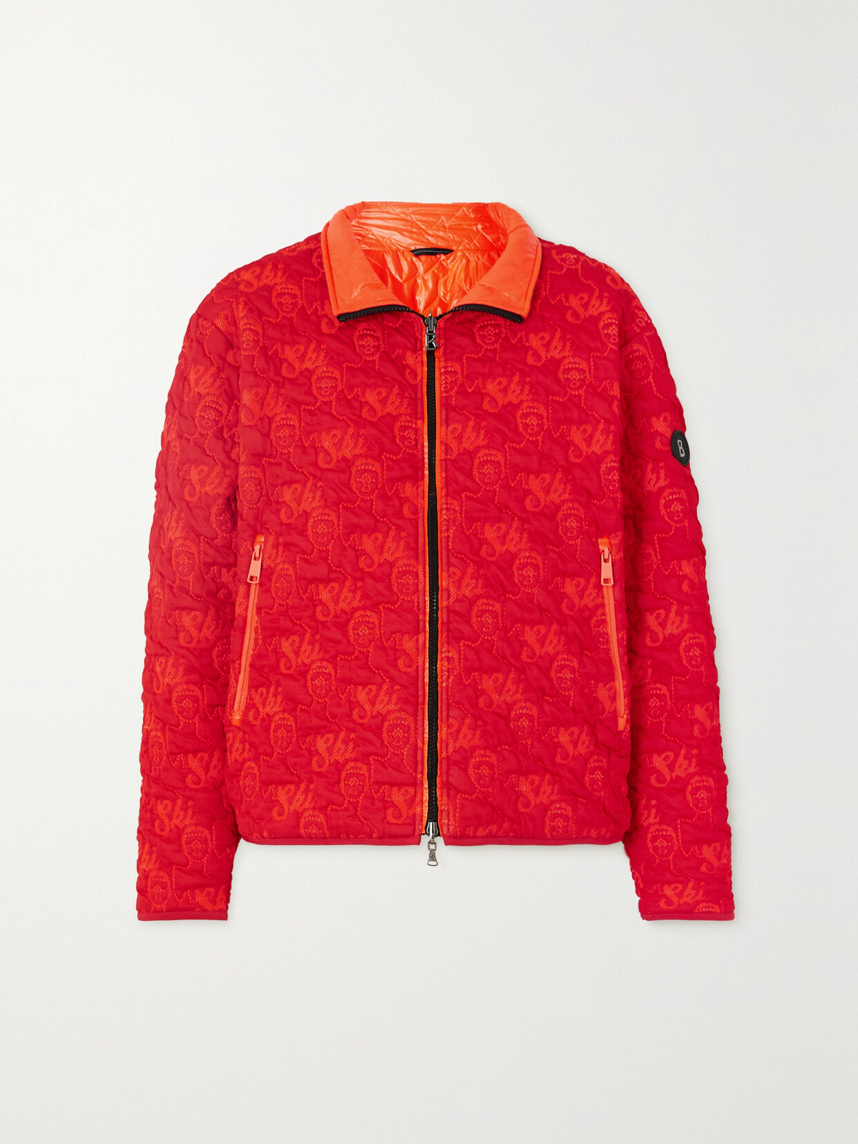 Bogner Agatha Reversible Glossed-shell And Stretch-cloqué Ski Jacket In ...