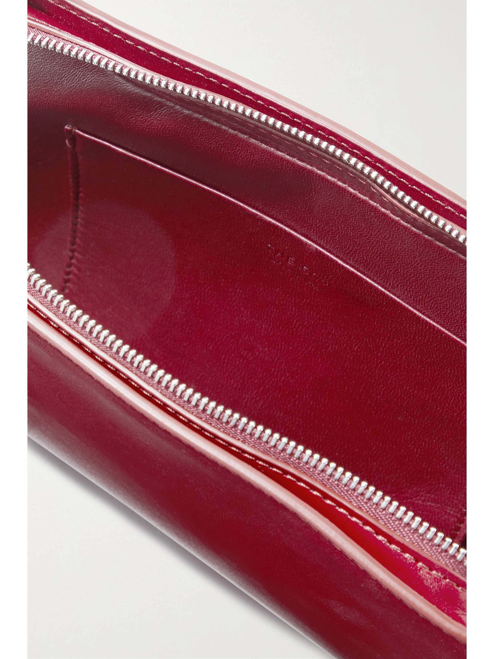 THE ROW Dalia glossed-leather shoulder bag | NET-A-PORTER