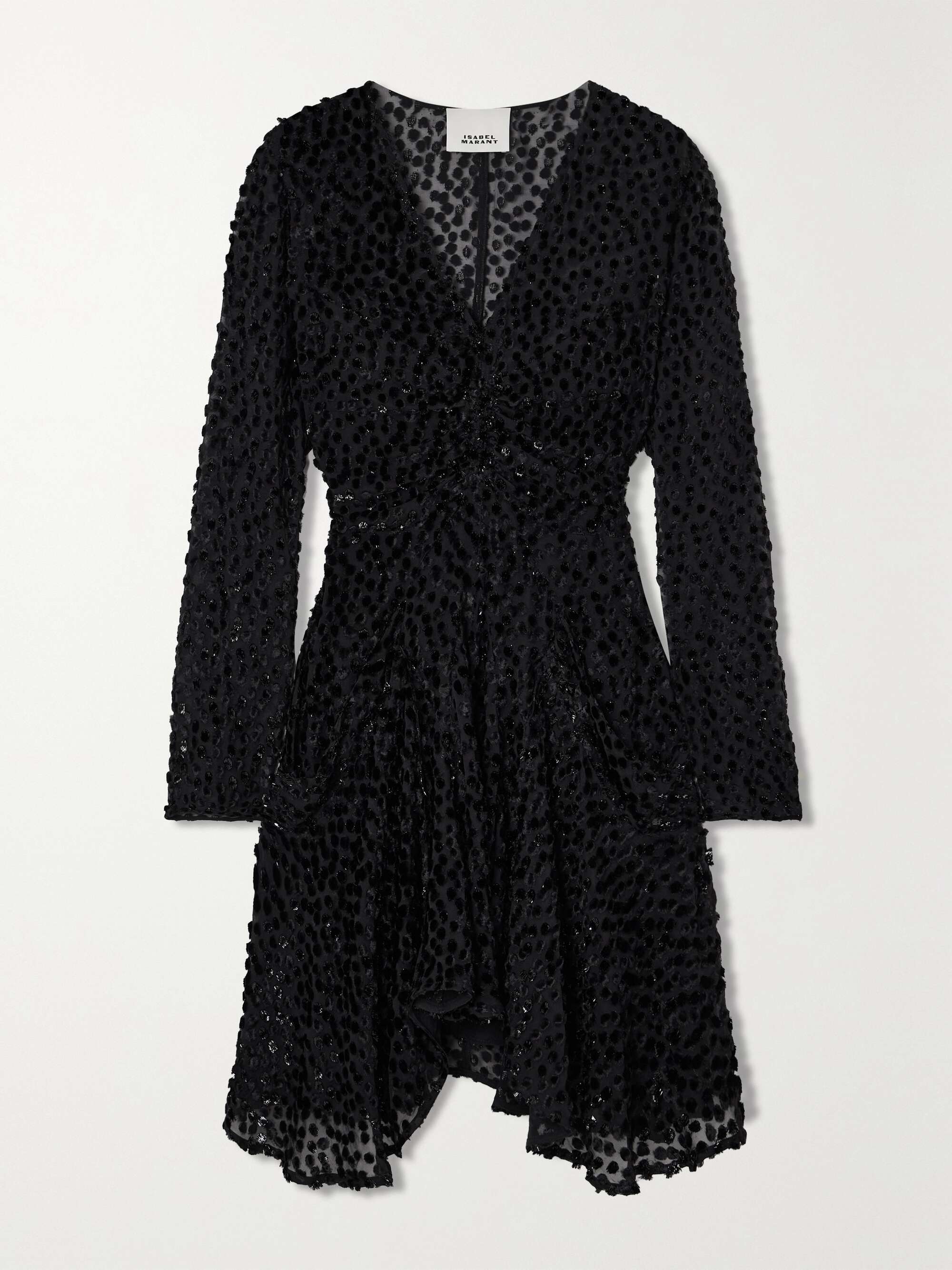 ISABEL MARANT Usmara metallic devoré-velvet mini dress | NET-A-PORTER