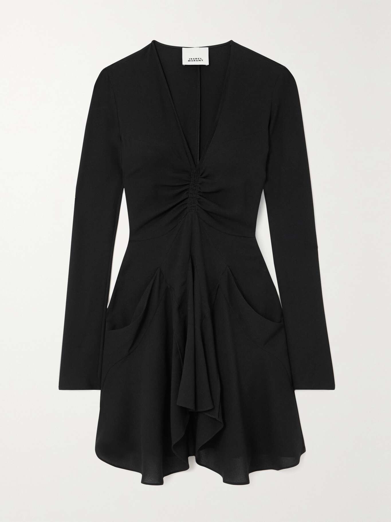 ISABEL MARANT Usmara gathered crepe mini dress | NET-A-PORTER