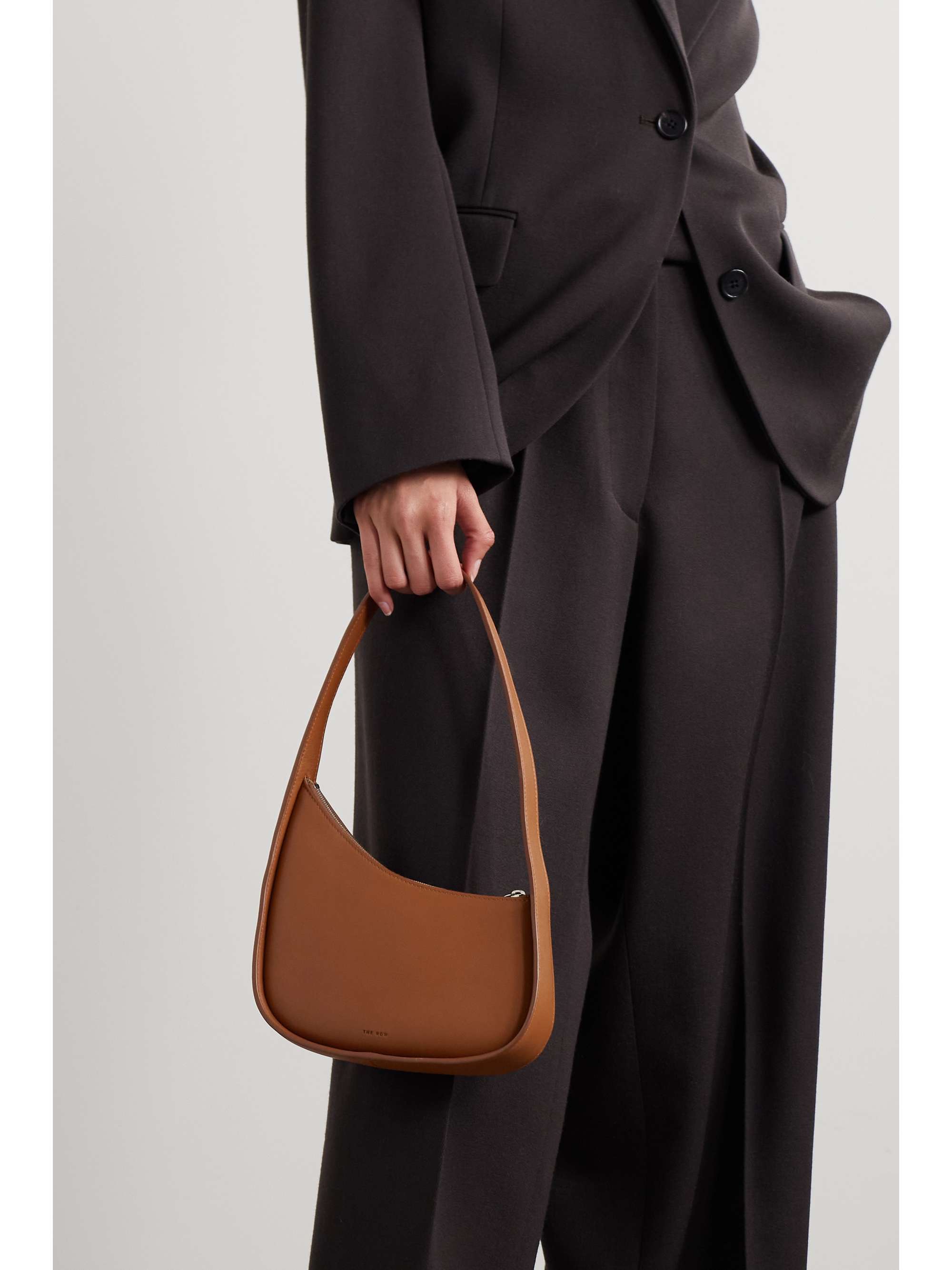 THE ROW Half Moon leather shoulder bag | NET-A-PORTER