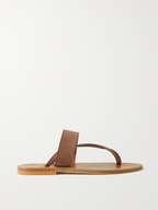 K JACQUES ST TROPEZ + NET SUSTAIN Nehru nubuck sandals | NET-A-PORTER