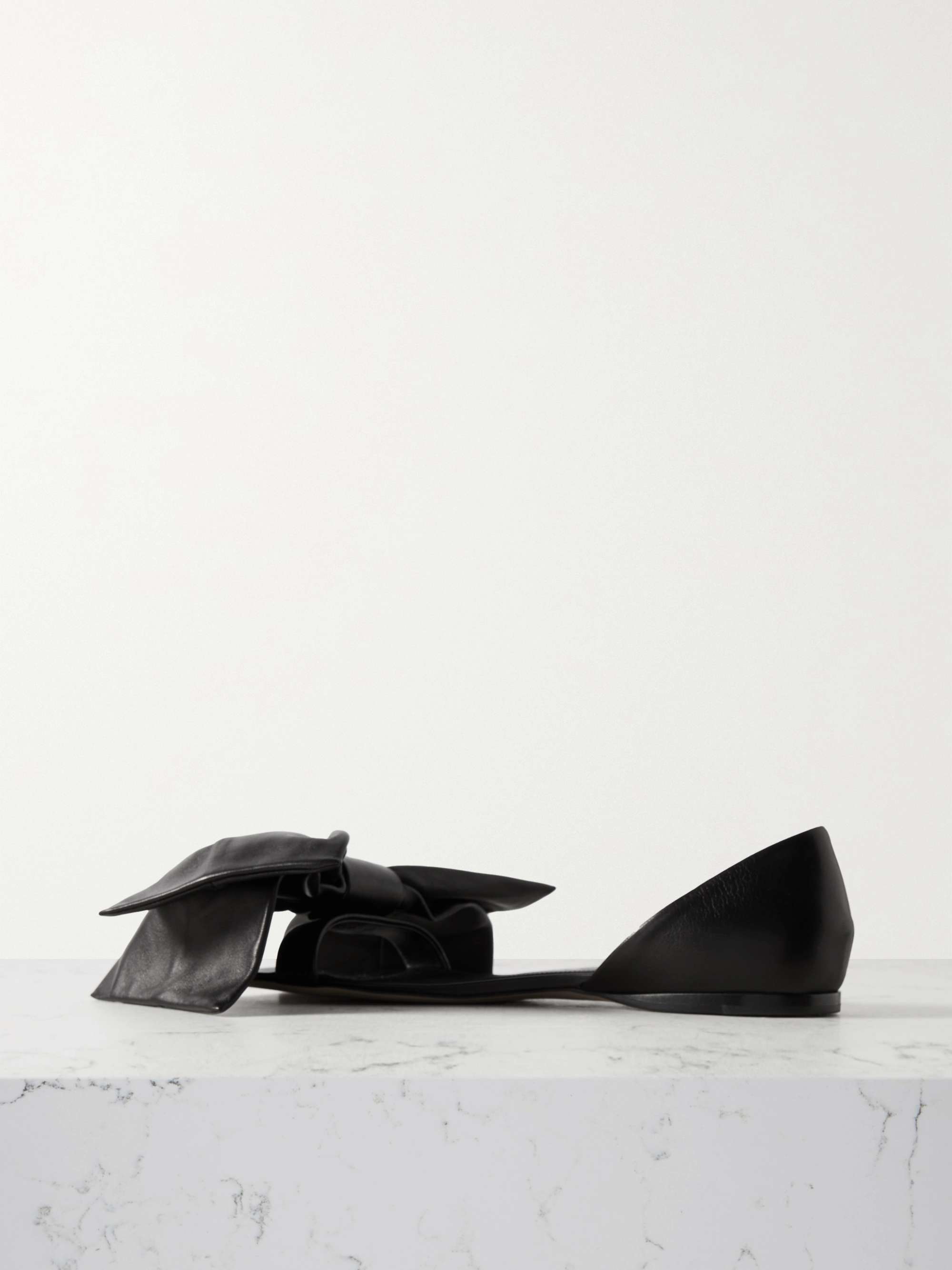 LOEWE Toy bow-detailed leather slides | NET-A-PORTER